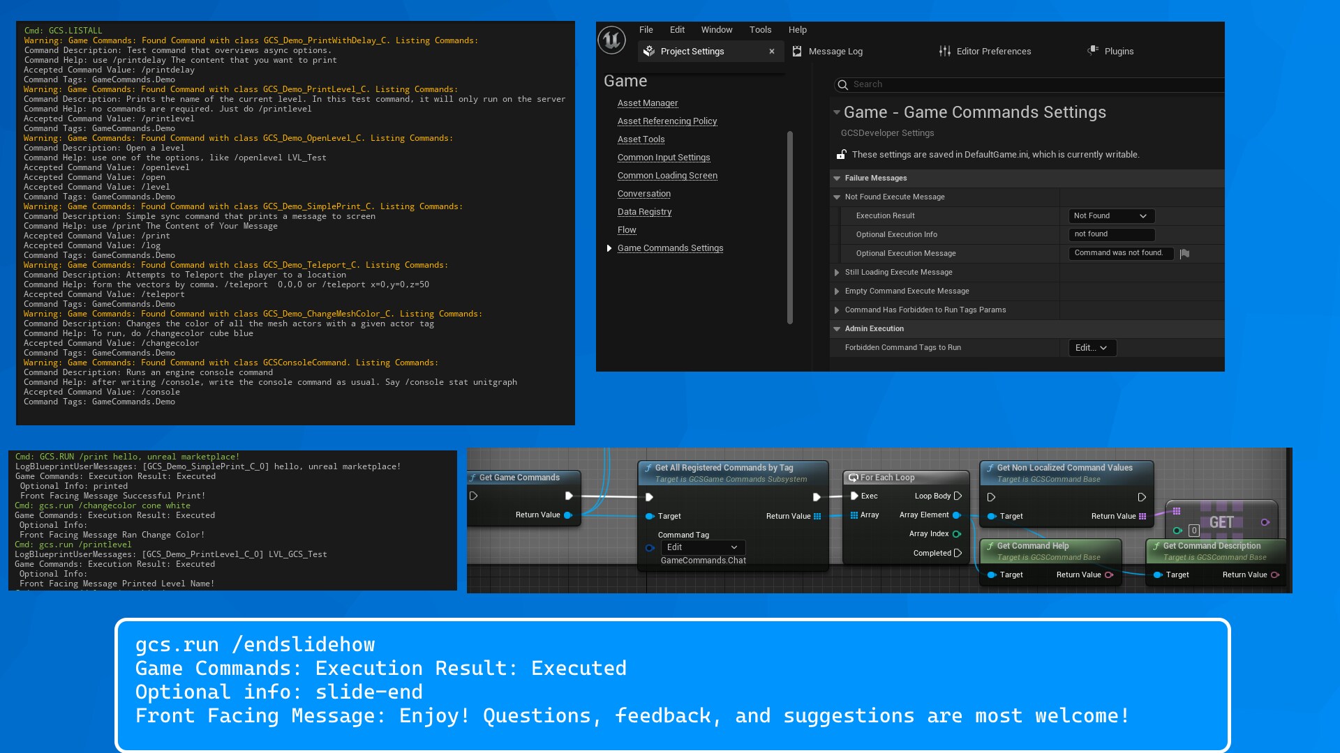 Advanced Game Commands v1.1 in Code Plugins - UE Marketplace
