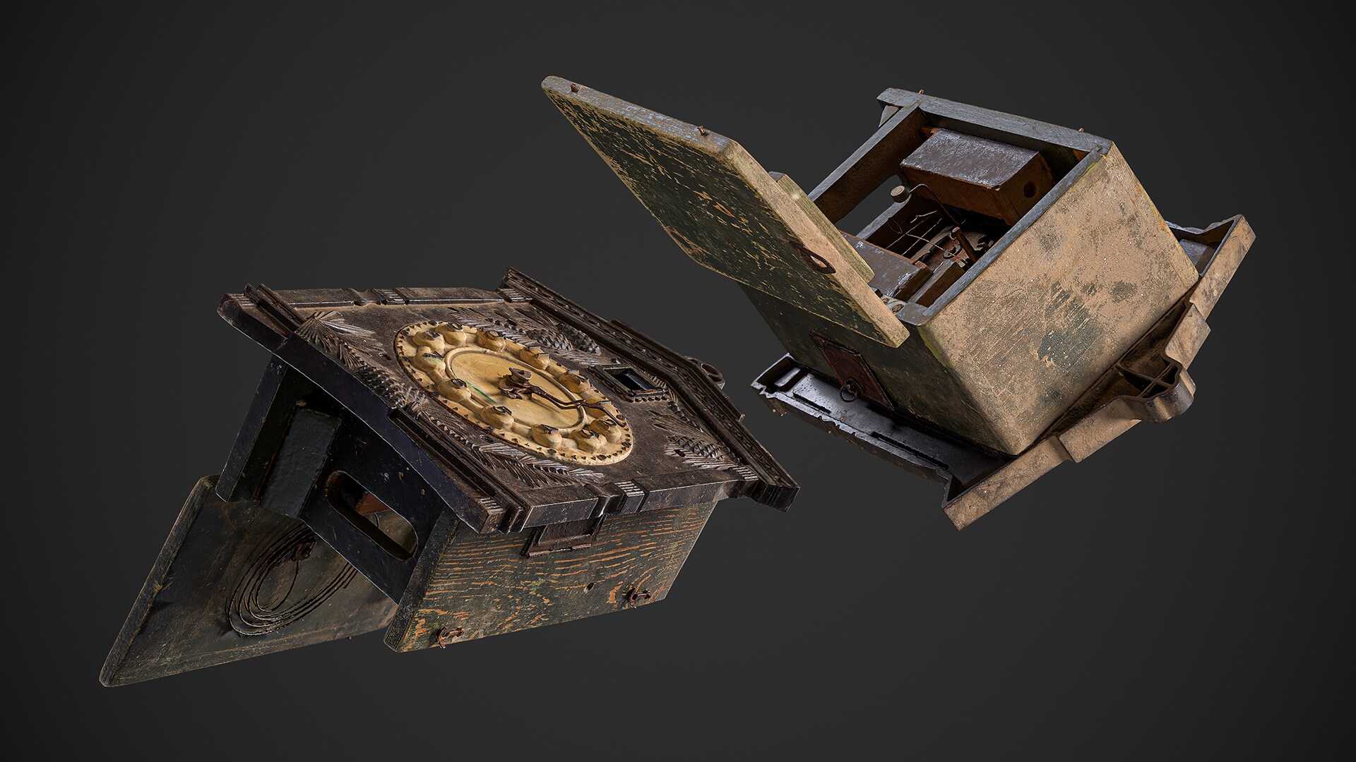 Radio electronics, clocks, broken furniture Vol.1 in Props - UE Marketplace