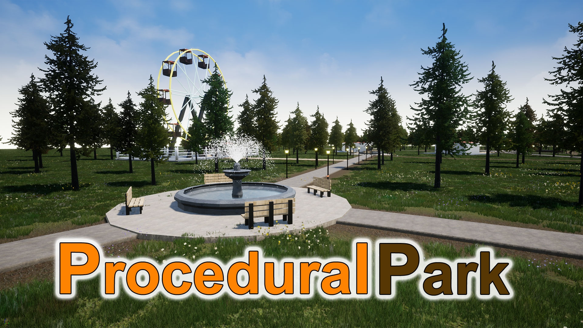 Procedural Park Asset Cloud