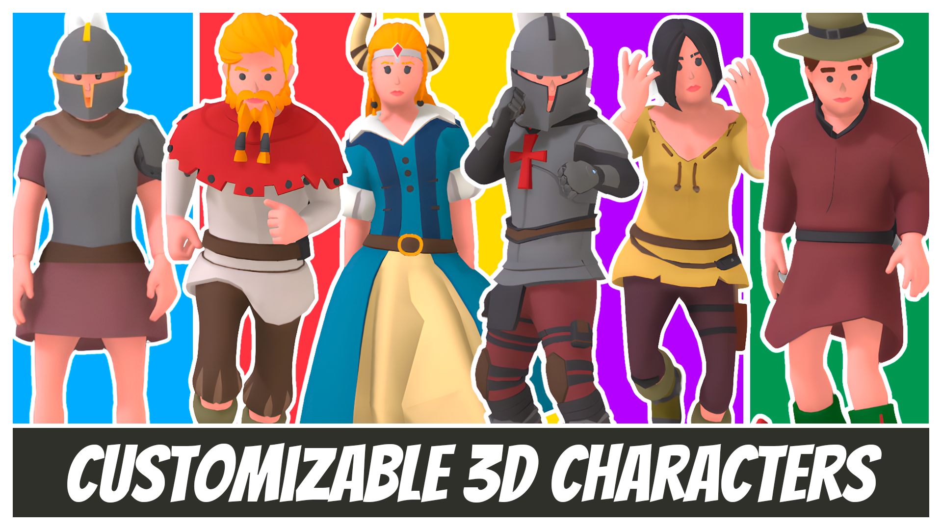 Customizable 3D Fantasy Characters Vol 2 in Characters - UE Marketplace