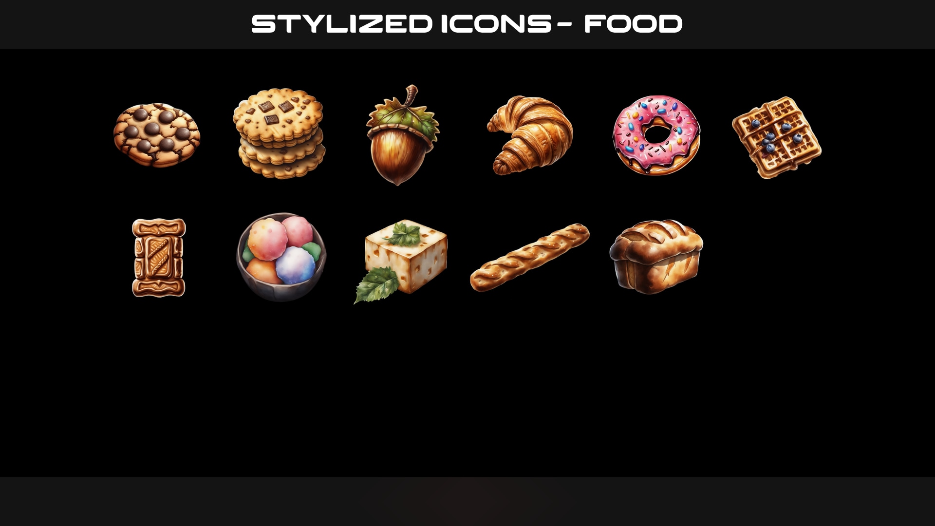 Stylized RPG Icons in 2D Assets - UE Marketplace