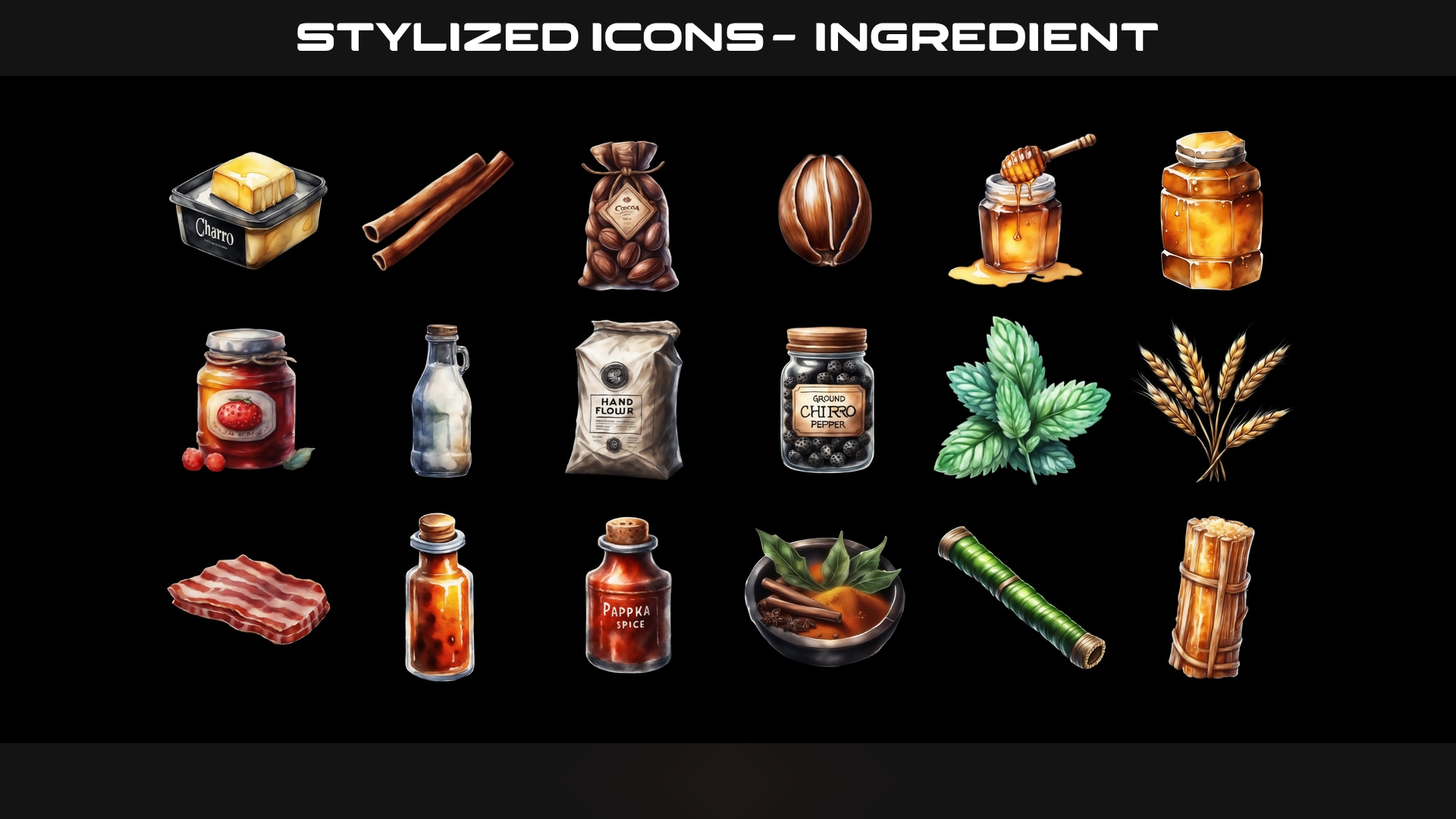 Stylized RPG Icons in 2D Assets - UE Marketplace