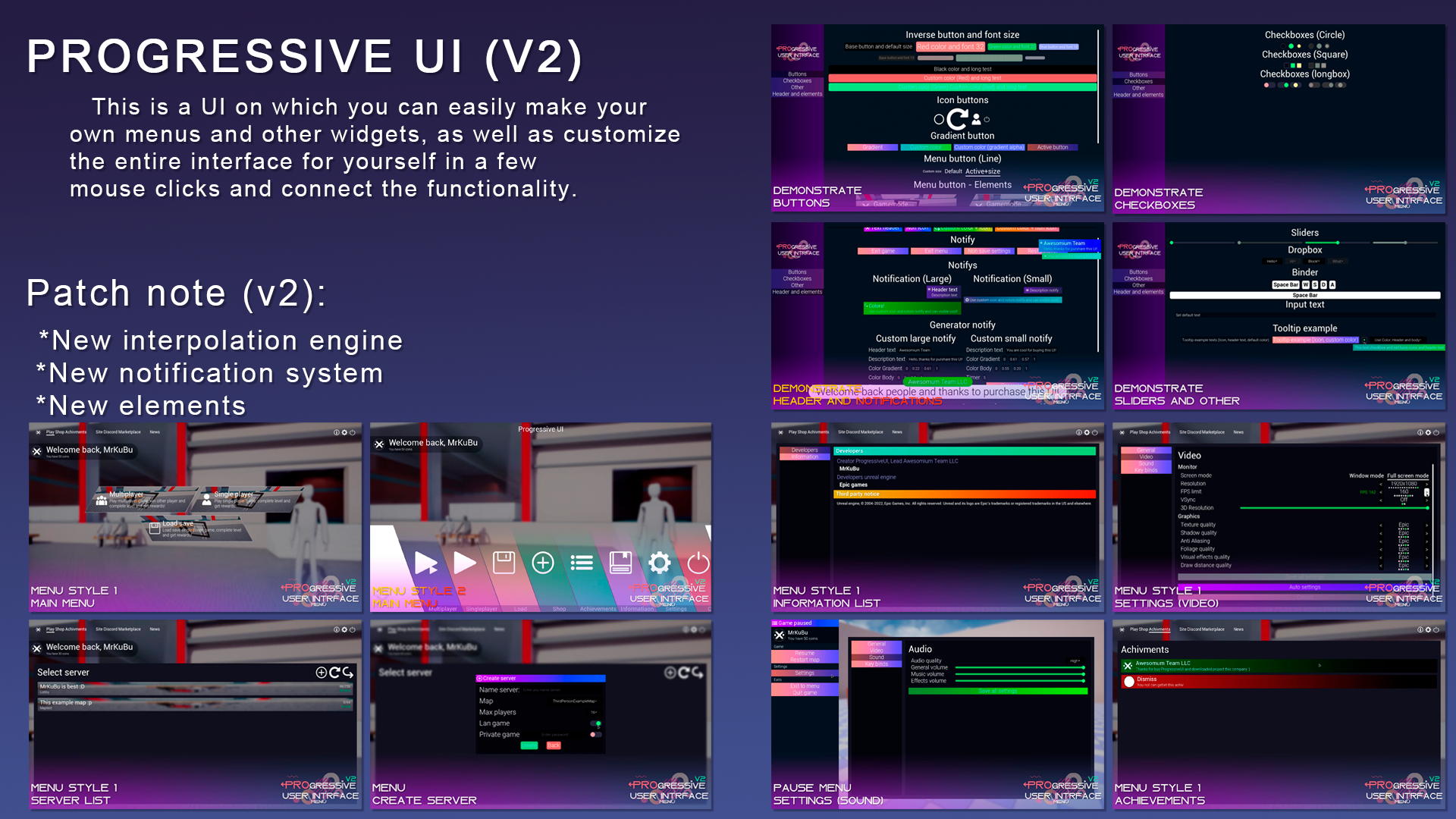 Progressive Ui In Blueprints Ue Marketplace