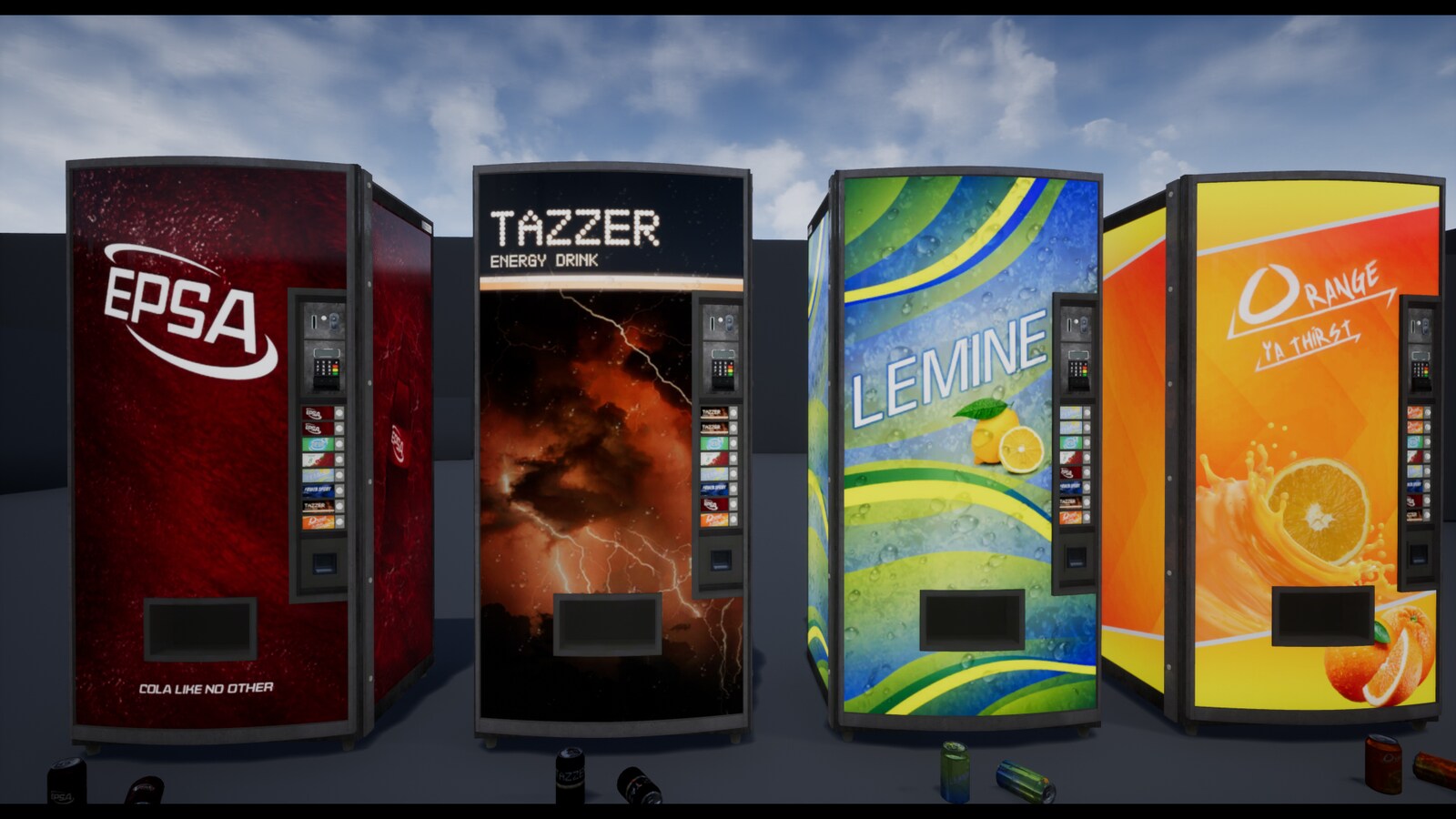 Soda Can + Vending Machine Pack in Props - UE Marketplace