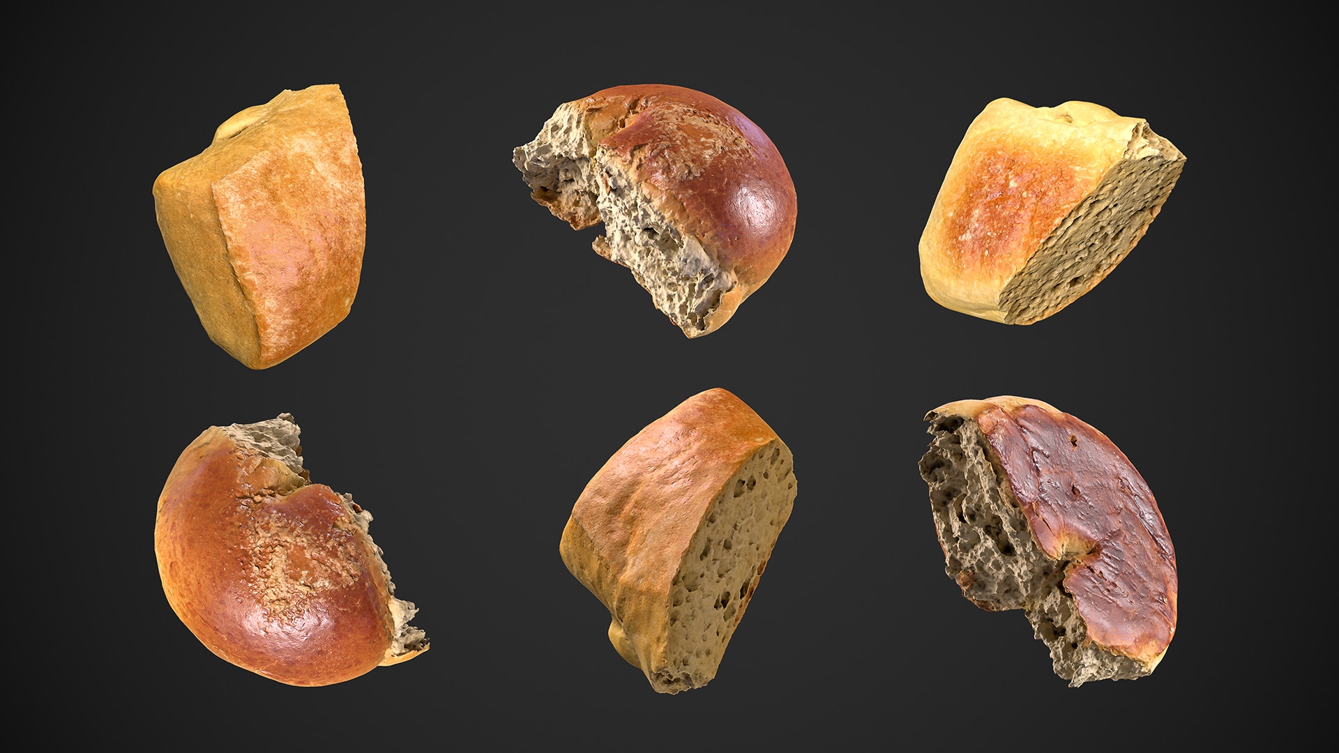 在道具创建的Food Props: Bread Bakery vol.1 - 虚幻引擎商城