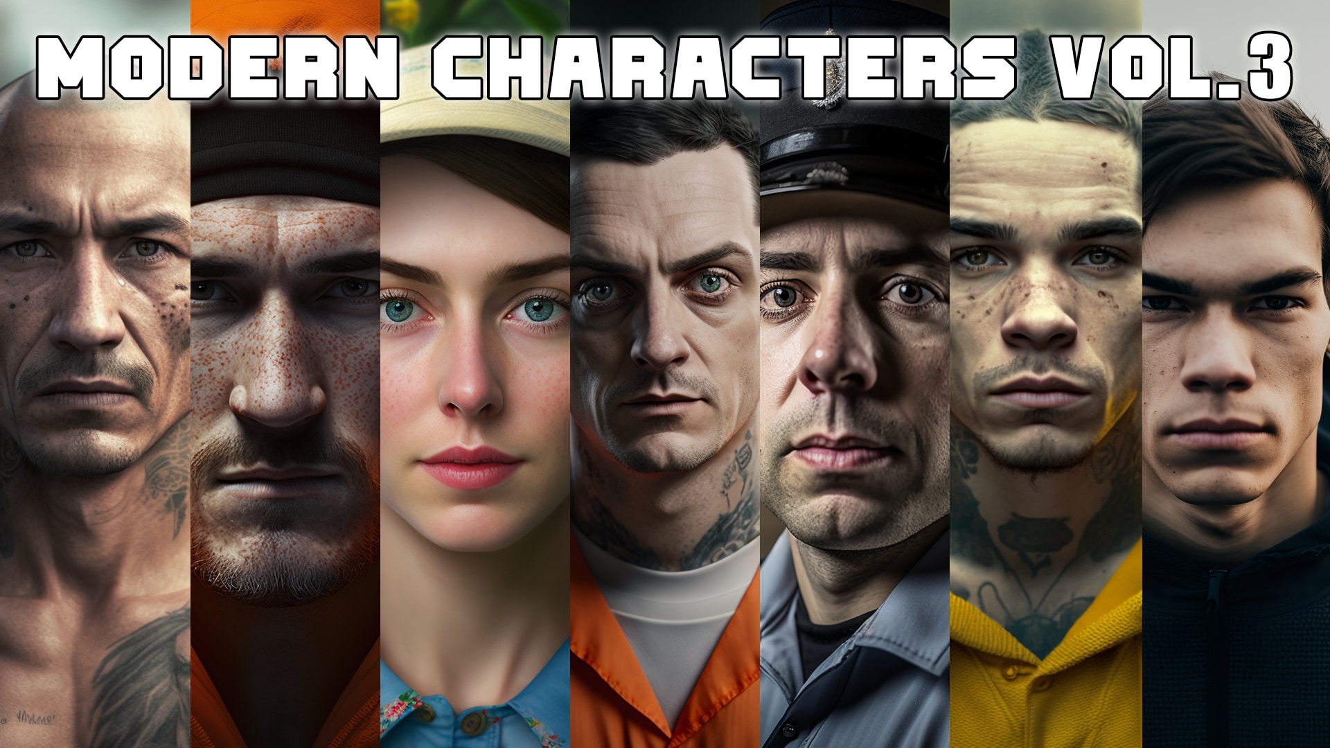 Modern Character Portraits Vol.3 – ASSET CLOUD