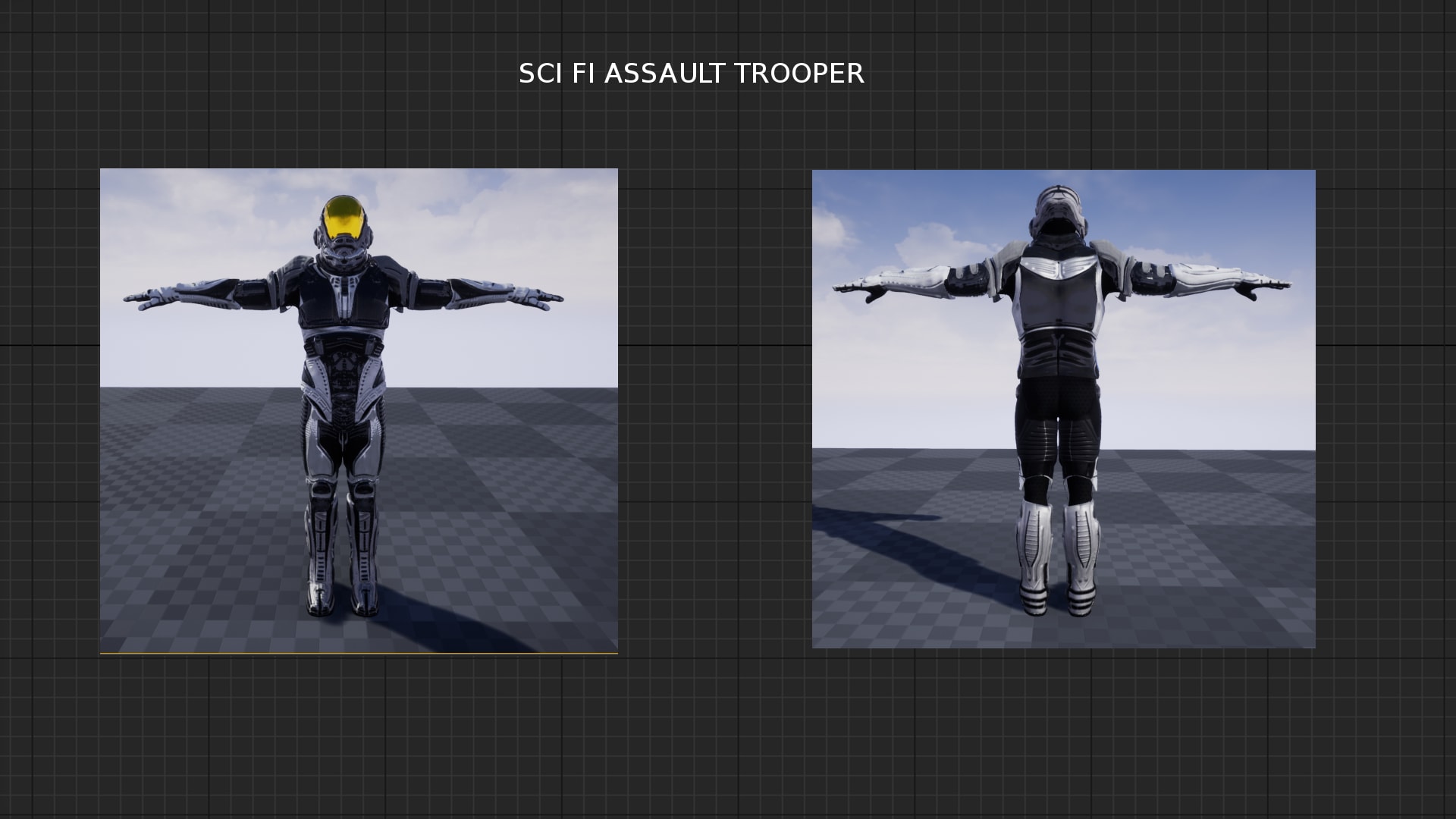 Sci-fi Assault Trooper in Characters - UE Marketplace