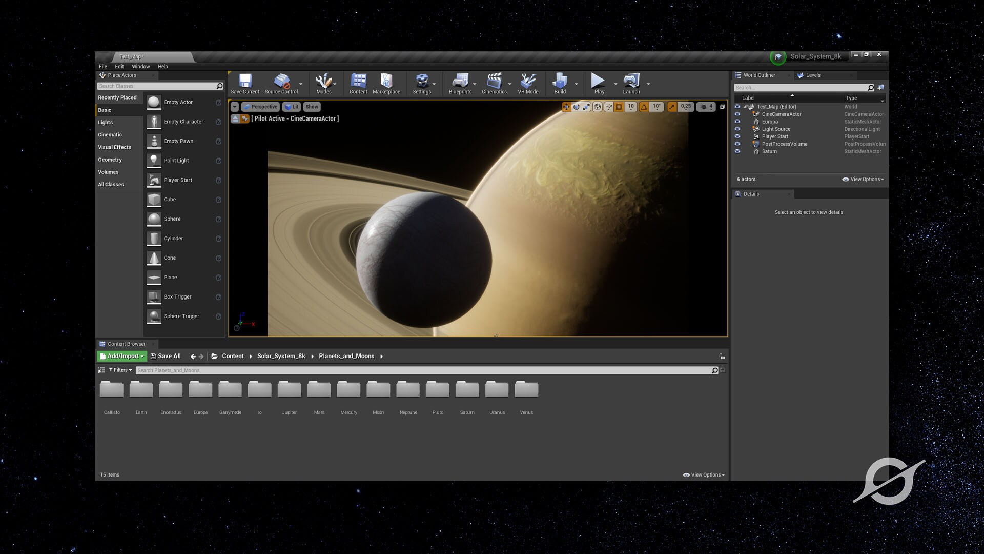 Solar System Planets and Moons in Materials - UE Marketplace