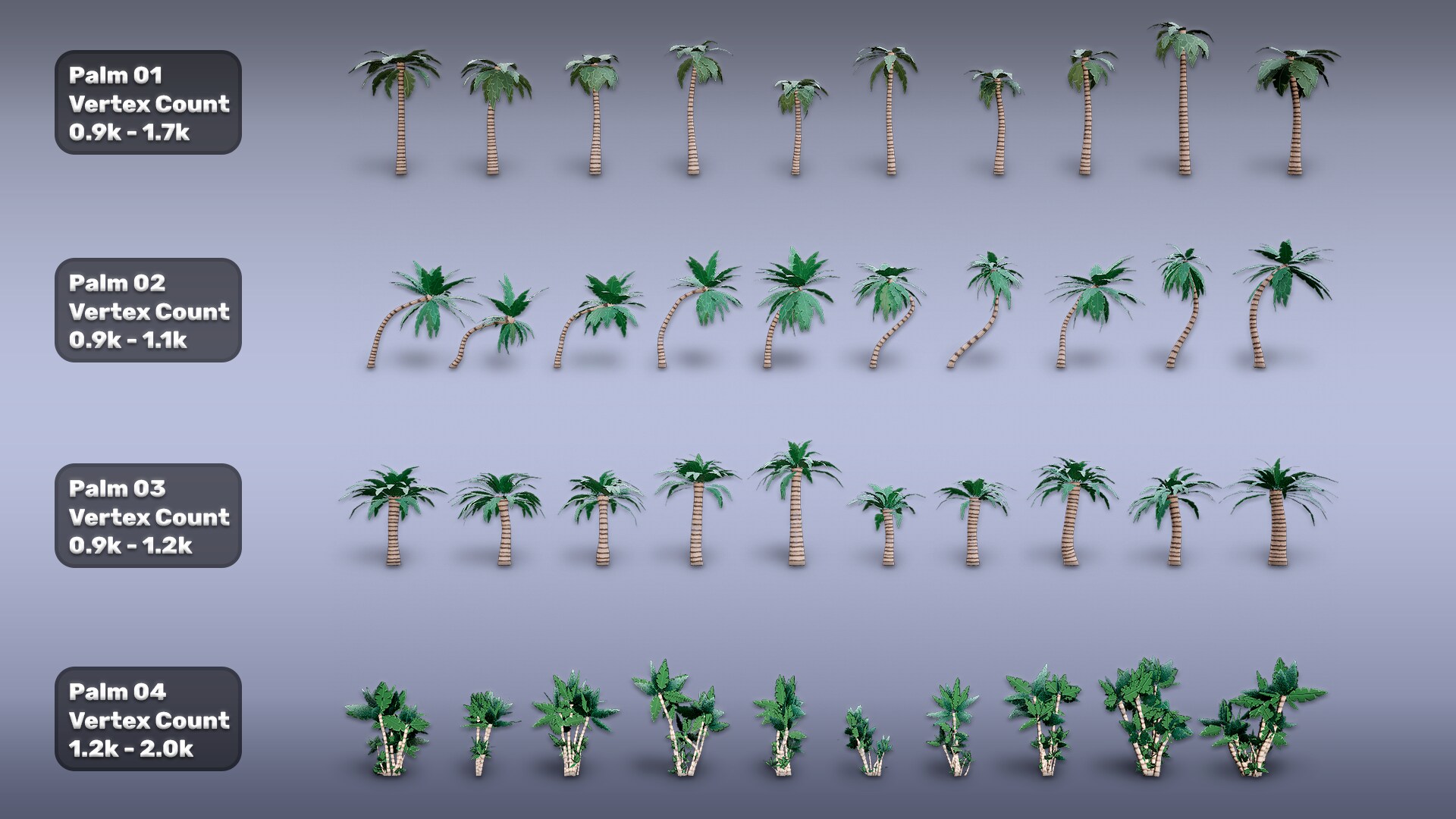 200x Stylized Trees Mega Pack, 카테고리 소품 - UE 마켓플레이스