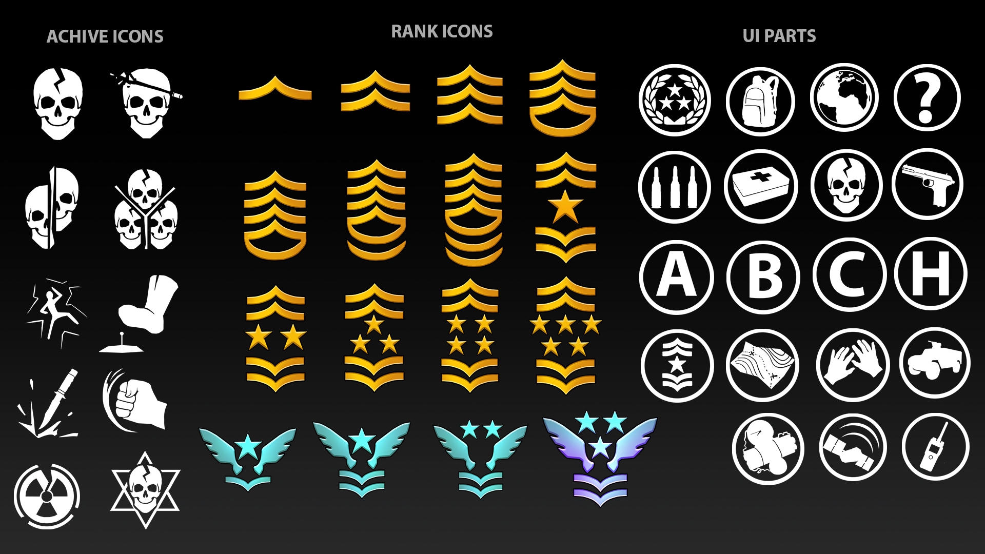 Military and Shooter UI in 2D Assets - UE Marketplace