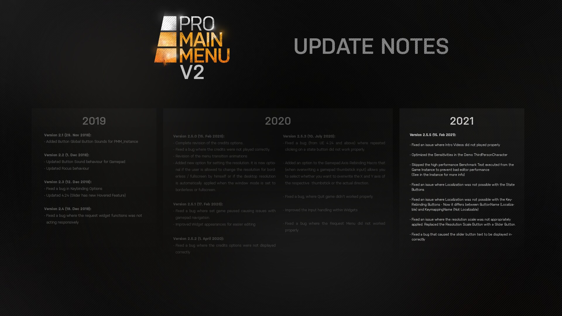Pro Main Menu V2 in Blueprints - UE Marketplace