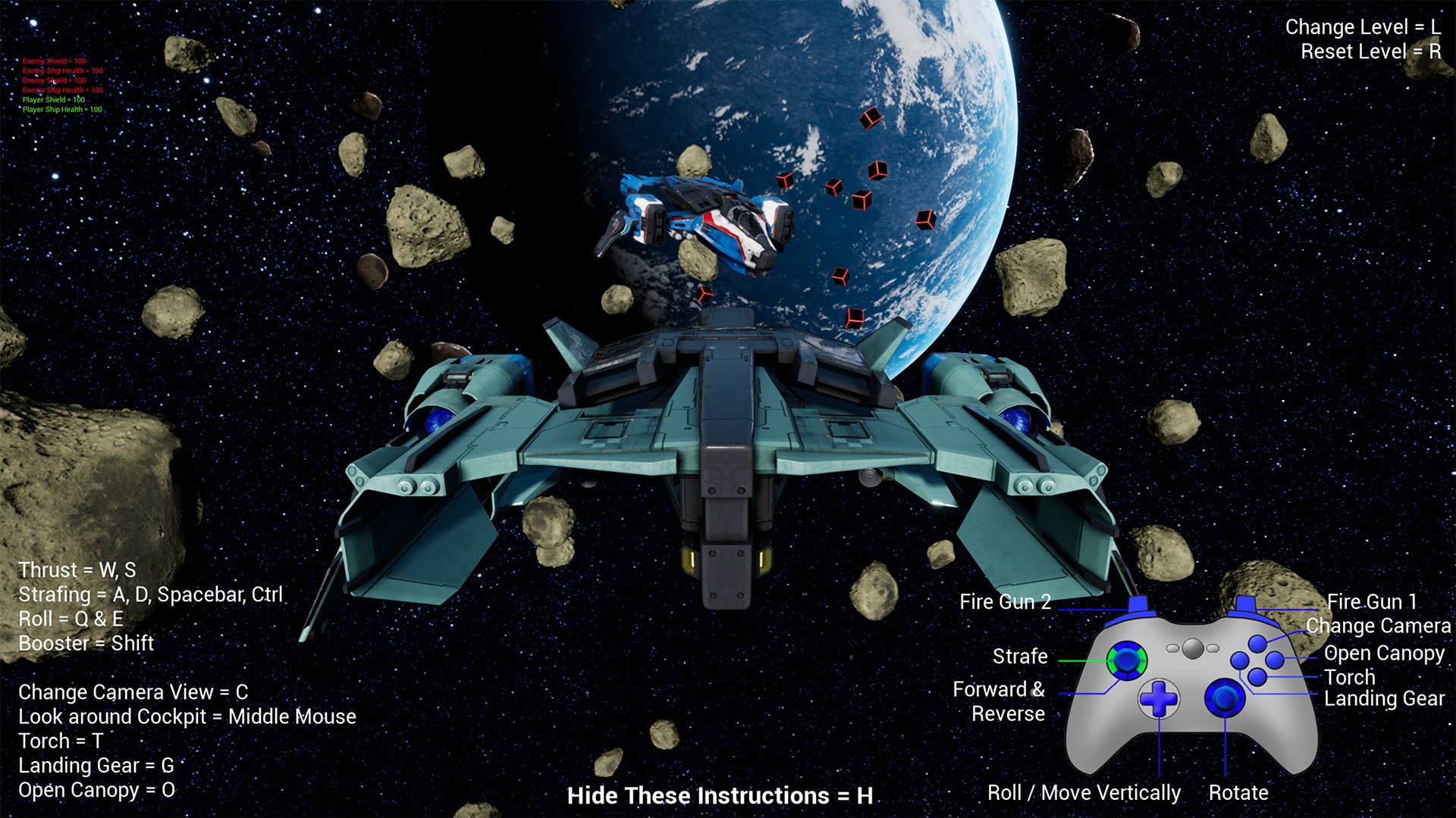 Spaceship - Modular Pirate Fighter in Props - UE Marketplace