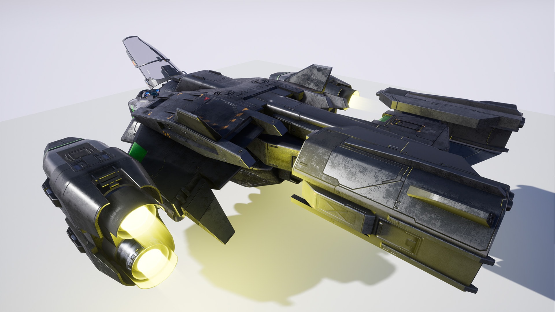 Spaceship - Modular Pirate Fighter in Props - UE Marketplace
