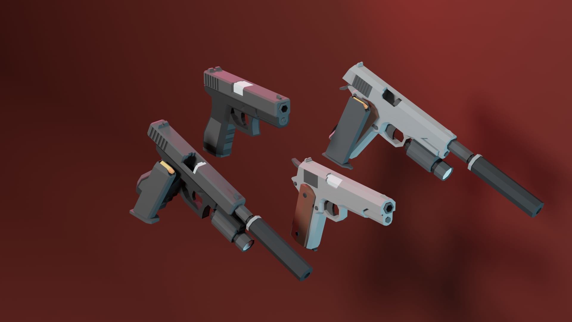 Low poly gun pack in Props - UE Marketplace