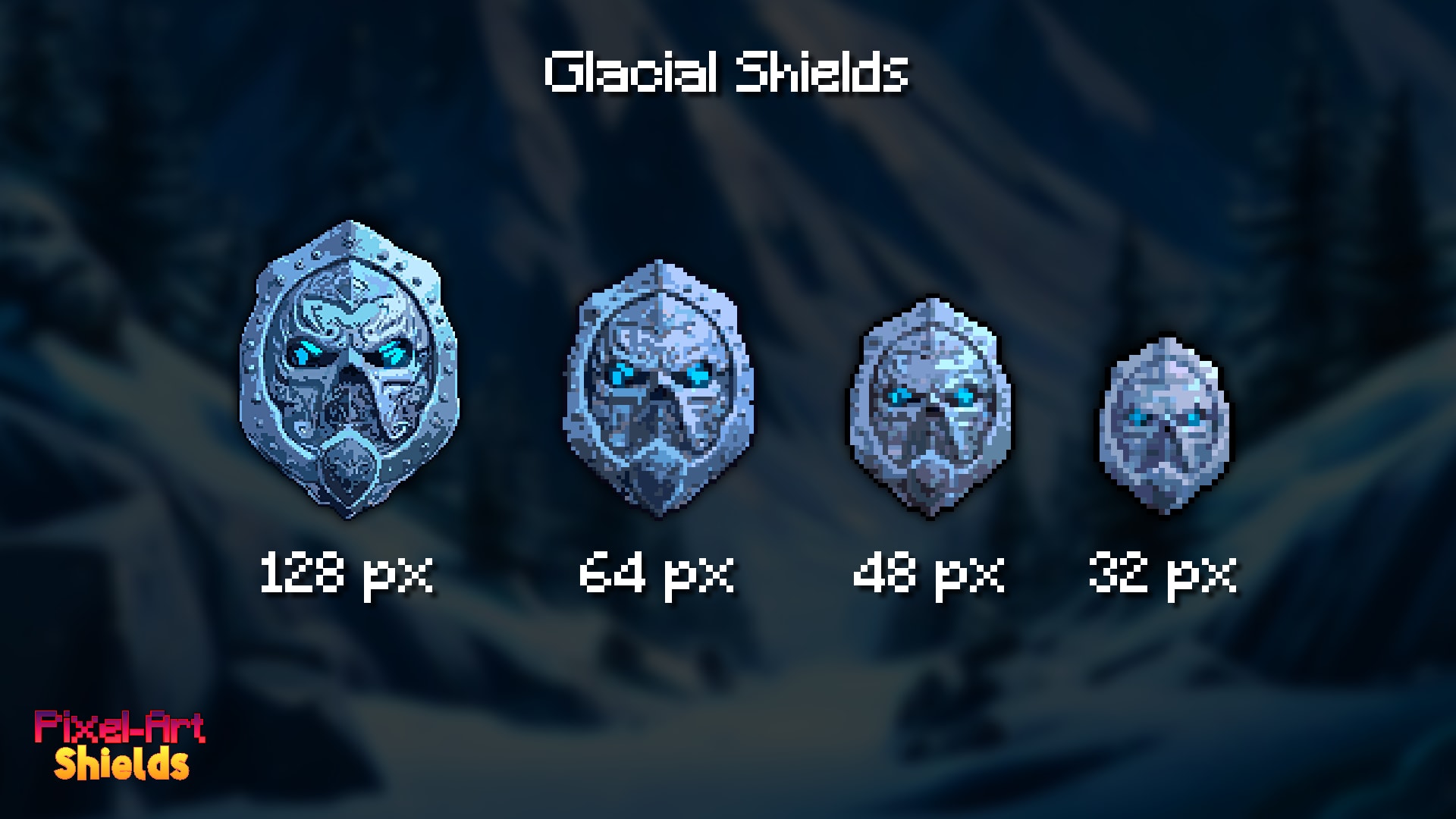 Pixel-Art Shields in 2D Assets - UE Marketplace