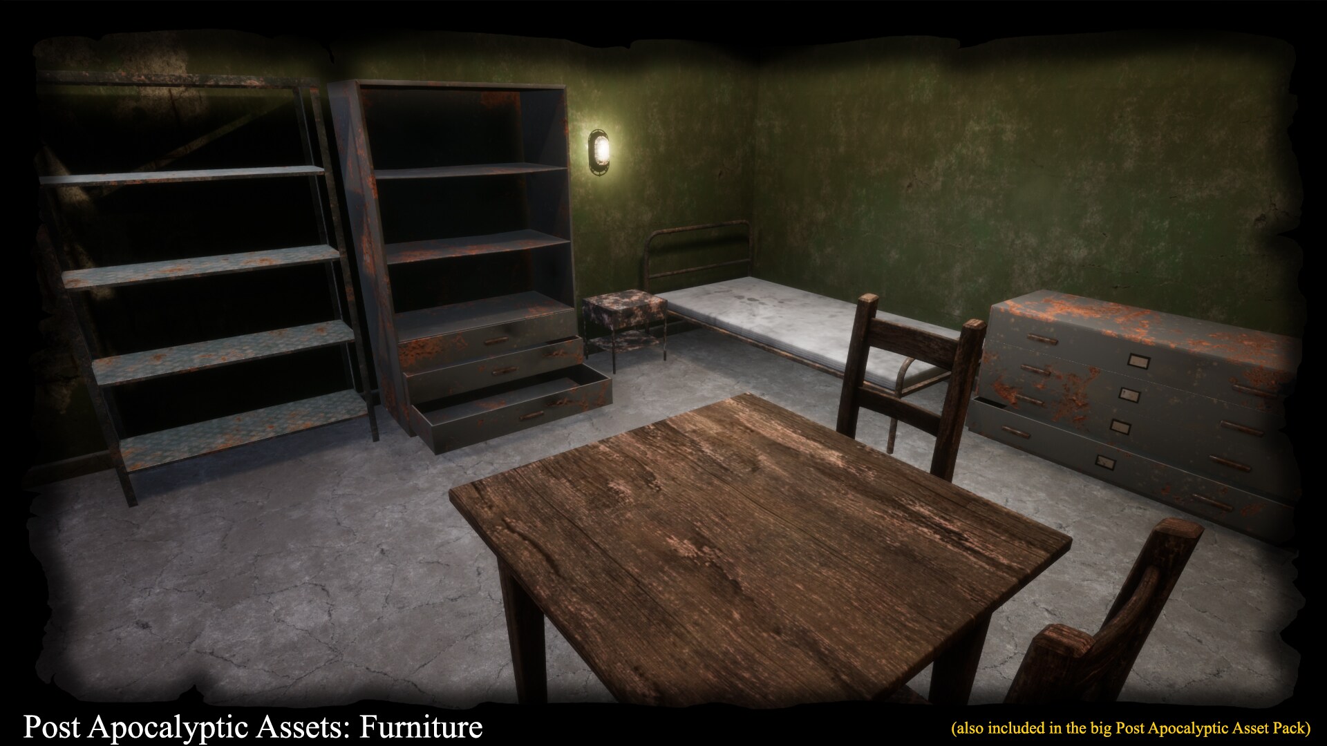 Post Apocalyptic Assets: Furniture in Props - UE Marketplace