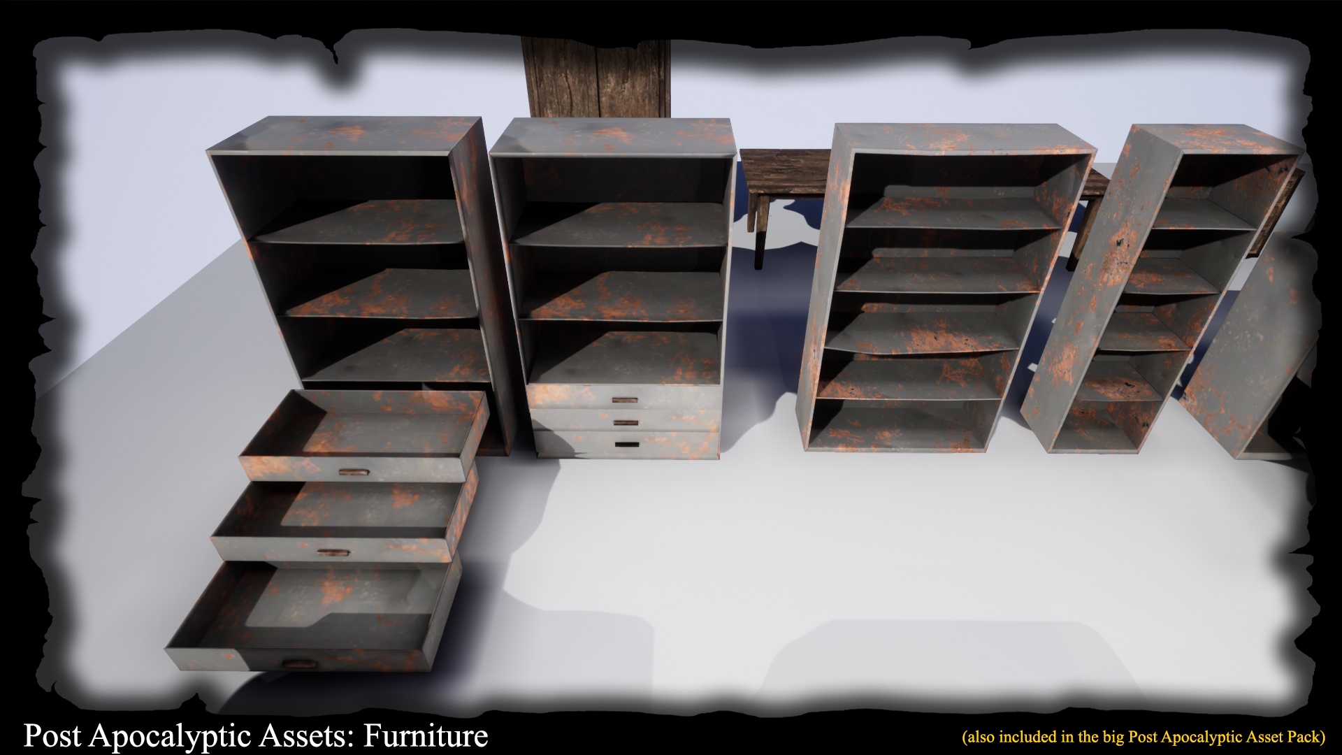 Post Apocalyptic Assets: Furniture in Props - UE Marketplace