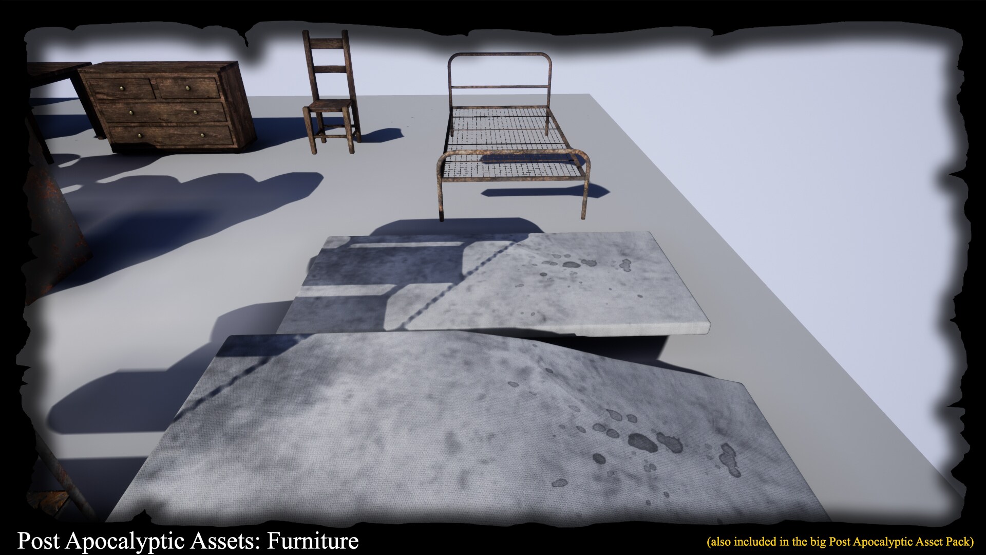 Post Apocalyptic Assets: Furniture in Props - UE Marketplace