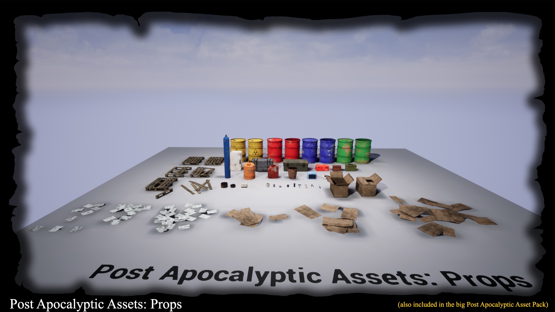 Post Apocalyptic Assets: Props in Props - UE Marketplace
