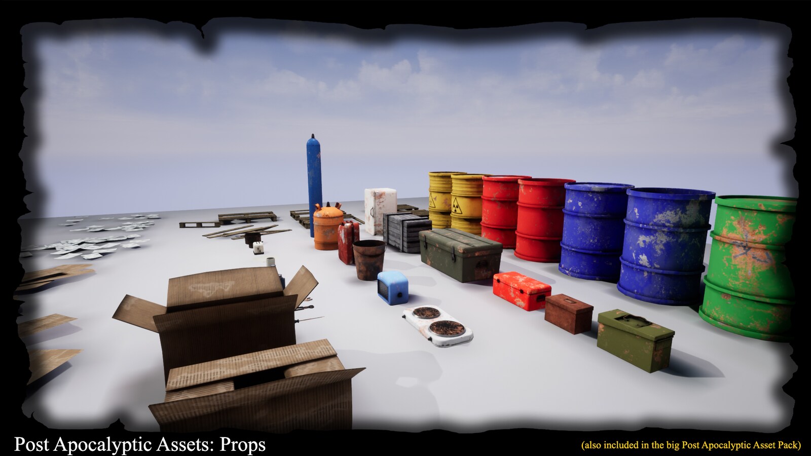 Post Apocalyptic Assets: Props in Props - UE Marketplace