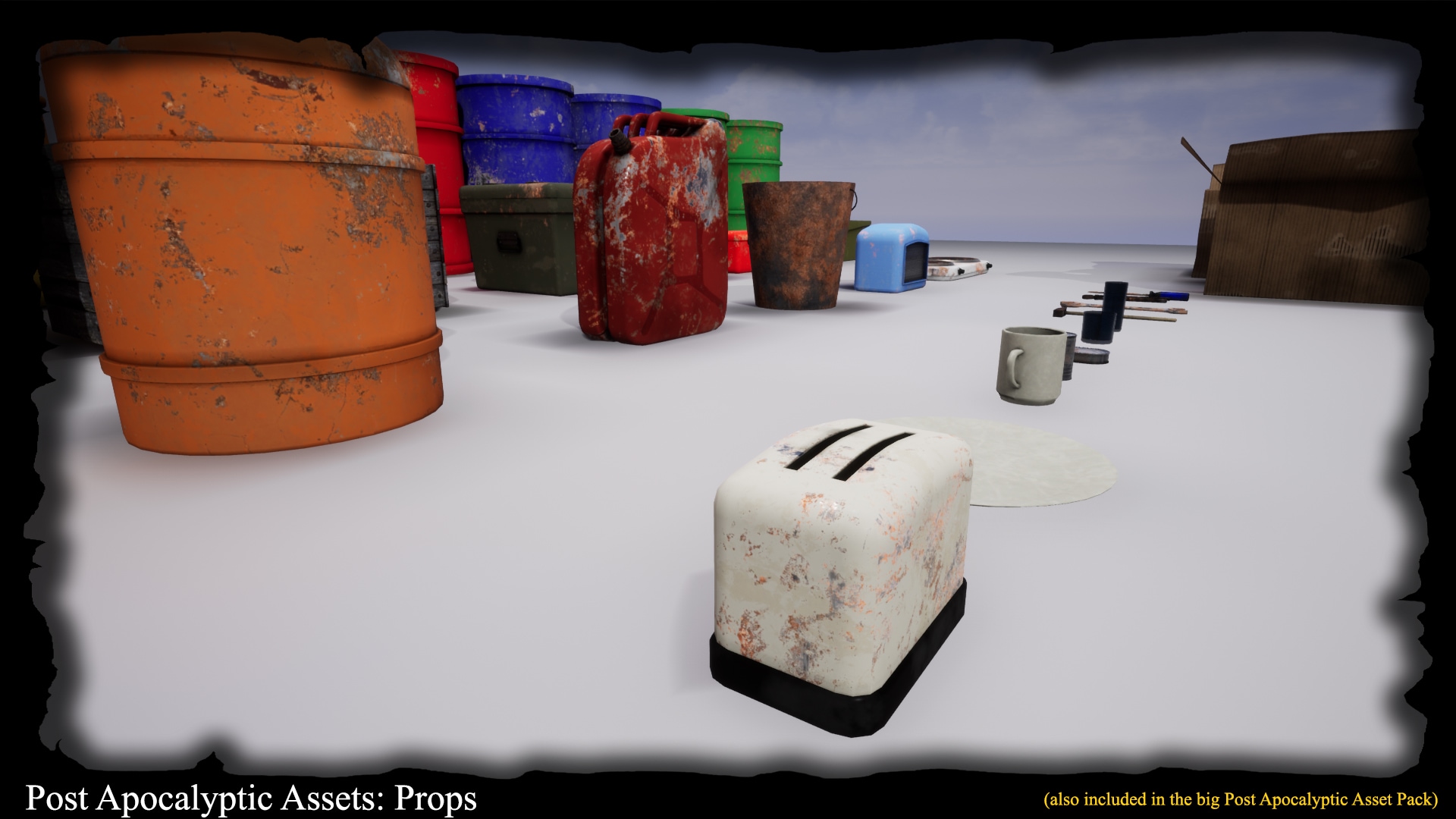 Post Apocalyptic Assets: Props in Props - UE Marketplace