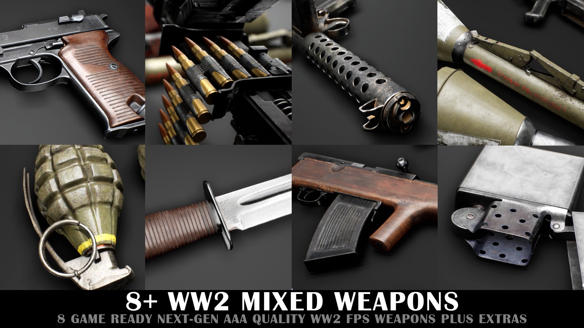 WW2 Mixed Weapon Pack A in Weapons - UE Marketplace