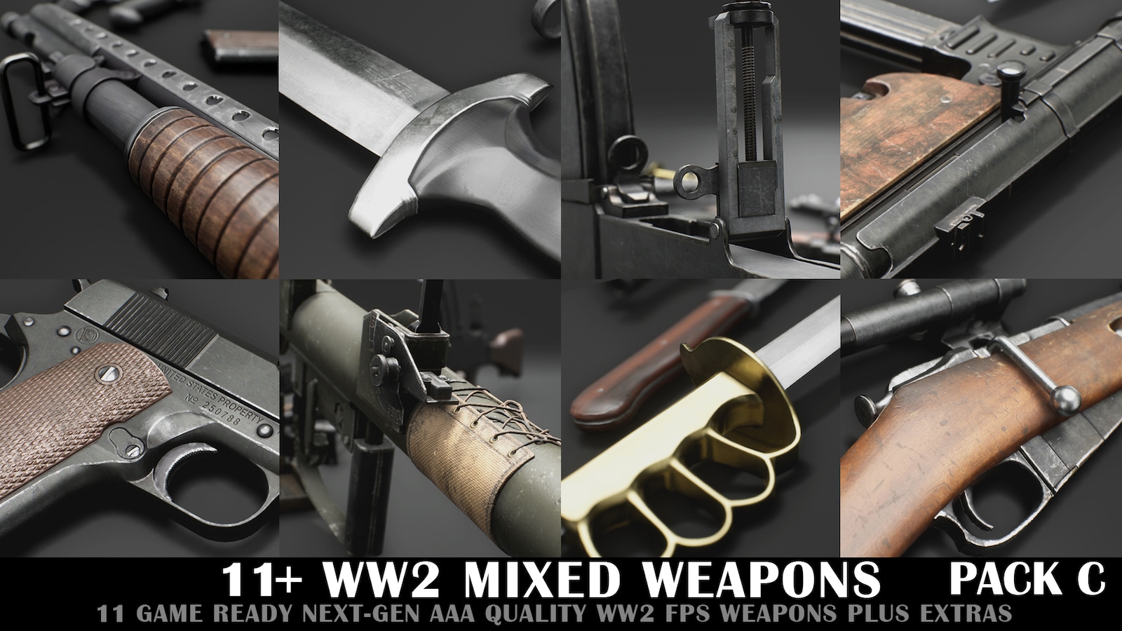WW2 Mixed Weapon Pack C in Props - UE Marketplace