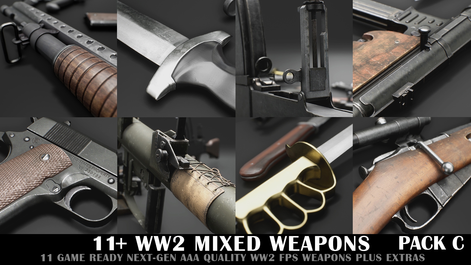 WW2 Mixed Weapon Pack C in Props - UE Marketplace