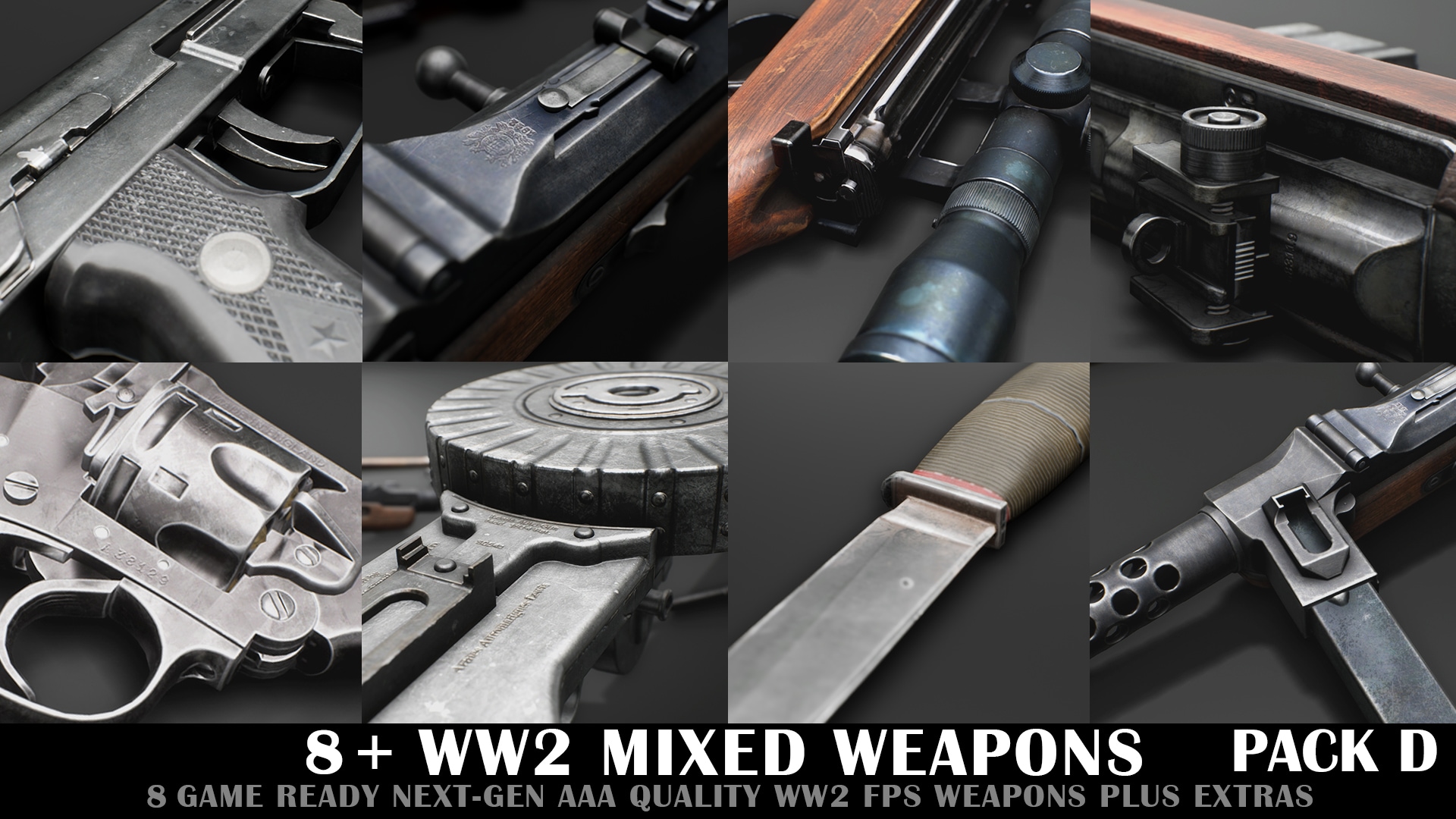 WW2 Mixed Weapon Pack D in Props - UE Marketplace