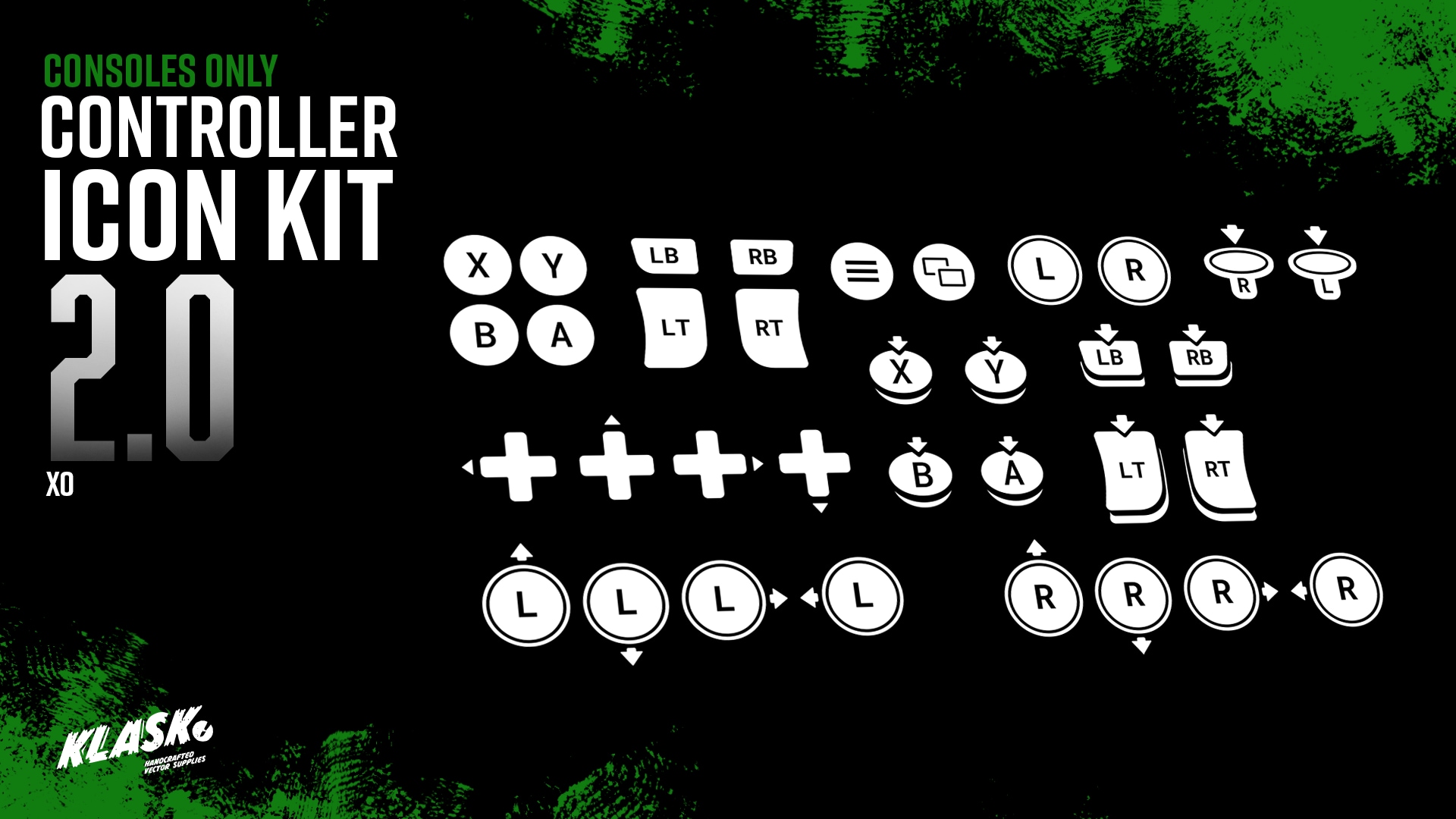 Consoles Only Controller Icon Kit In 2d Assets Ue Marketplace