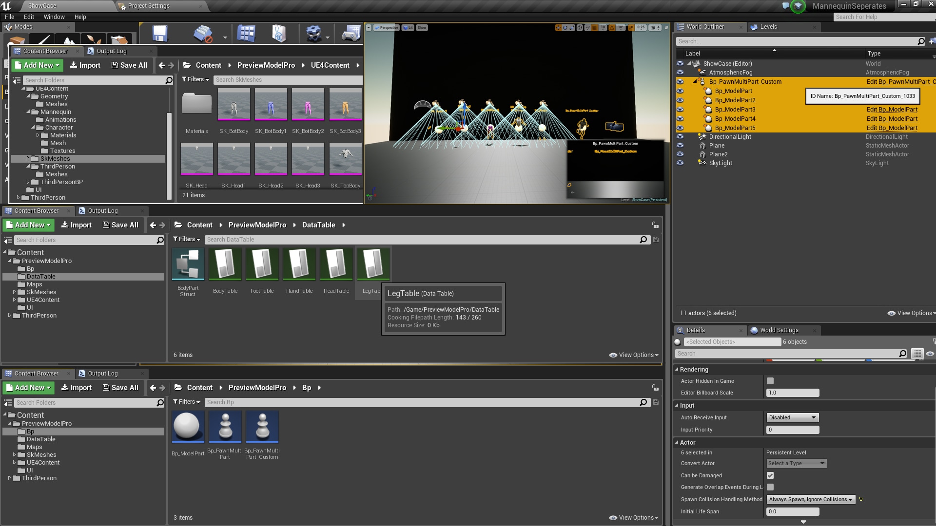 Model Preview Pro in Blueprints - UE Marketplace