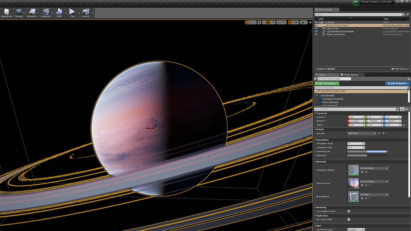 Planet Creator 2 V2 In Blueprints Ue Marketplace