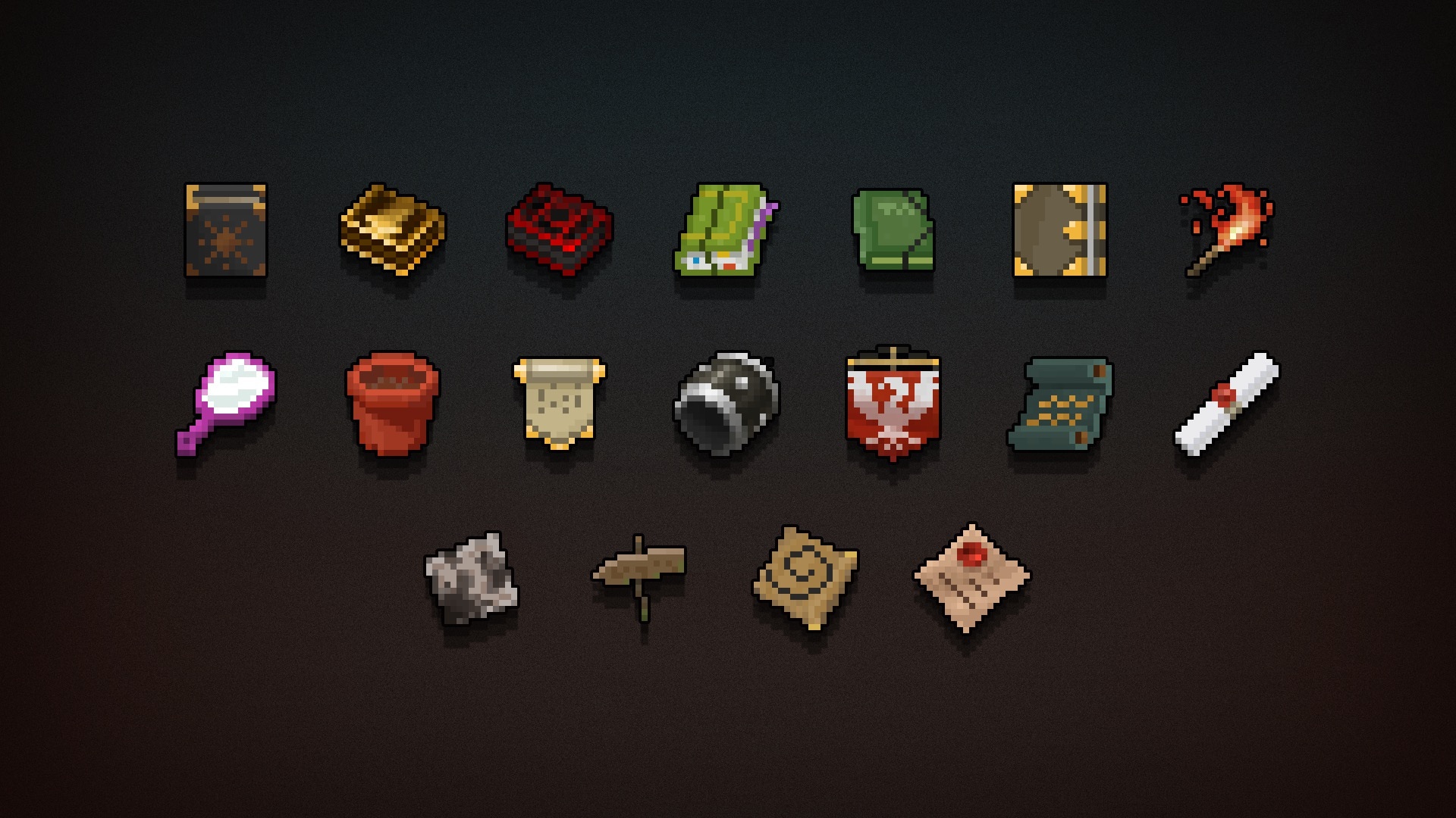 在二维资源创建的2d Pixel Rpg Icon Pack 虚幻引擎商城