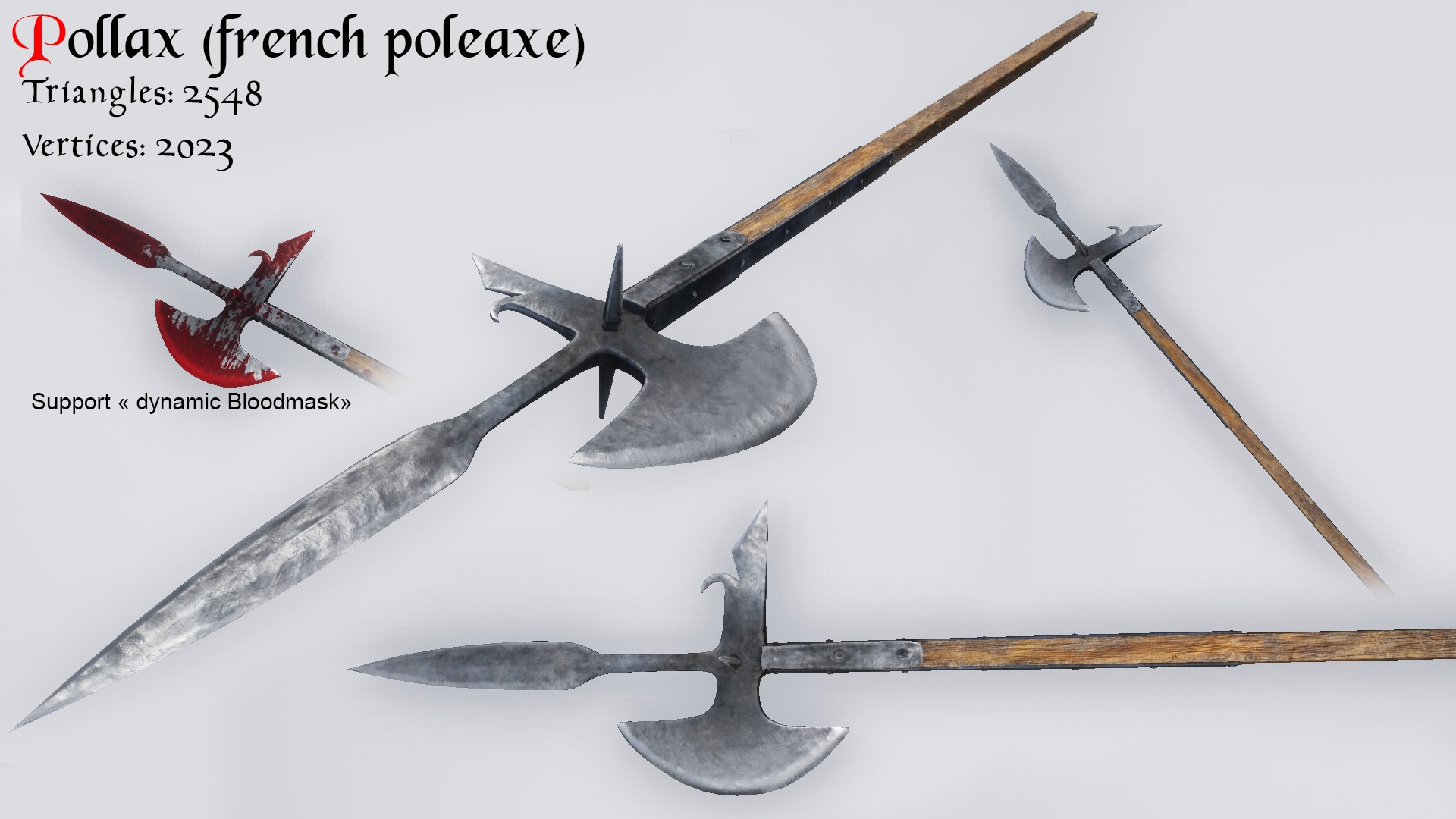 Medieval Two handed weapon (Pole-edition) in Weapons - UE Marketplace