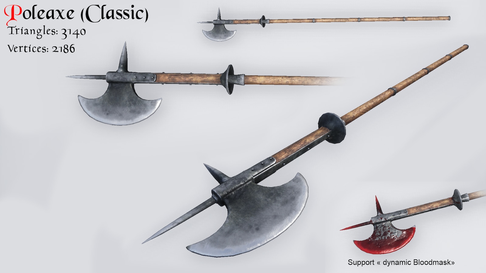 Medieval Two handed weapon (Pole-edition) in Weapons - UE Marketplace