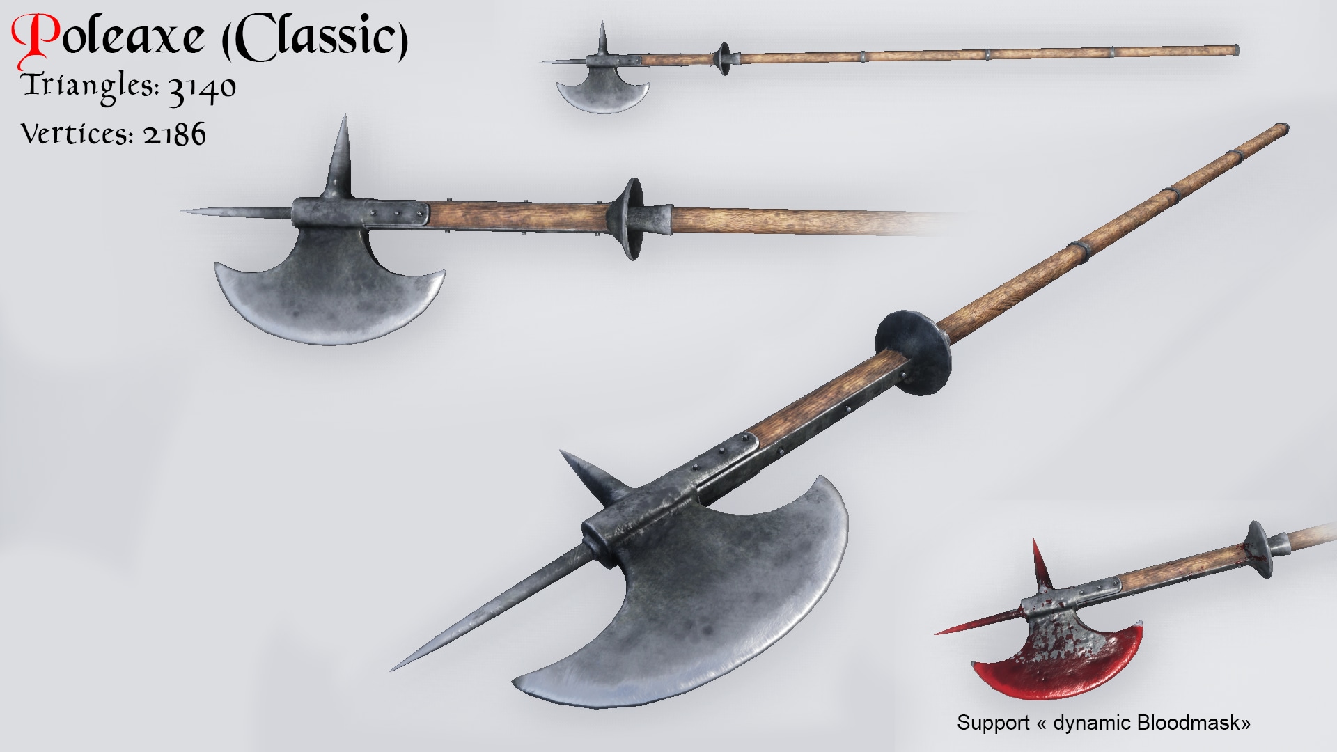 Medieval Two handed weapon (Pole-edition) in Weapons - UE Marketplace