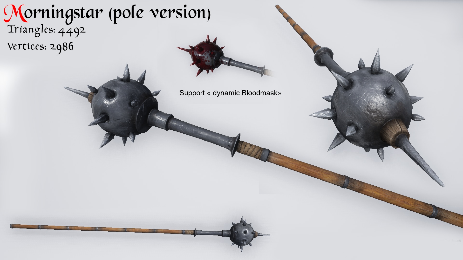 Medieval Two handed weapon (Pole-edition) in Weapons - UE Marketplace