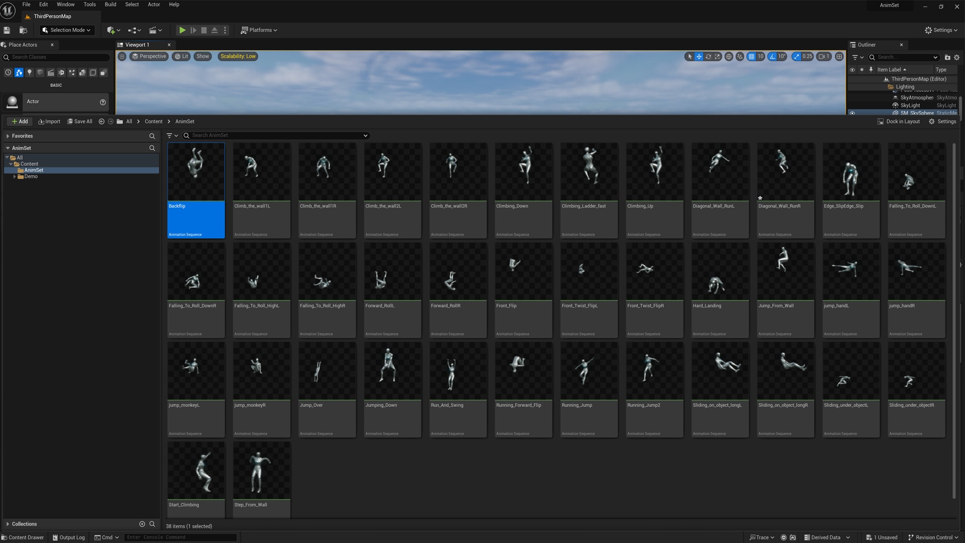 Parkour Animations - Climbing, Sliding, Jumping in Animations - UE ...