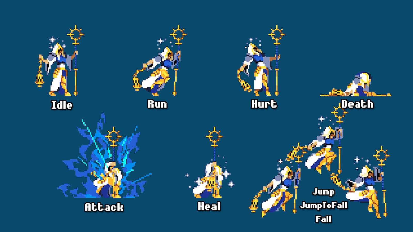 Priest - Pixel Art in 2D Assets - UE Marketplace