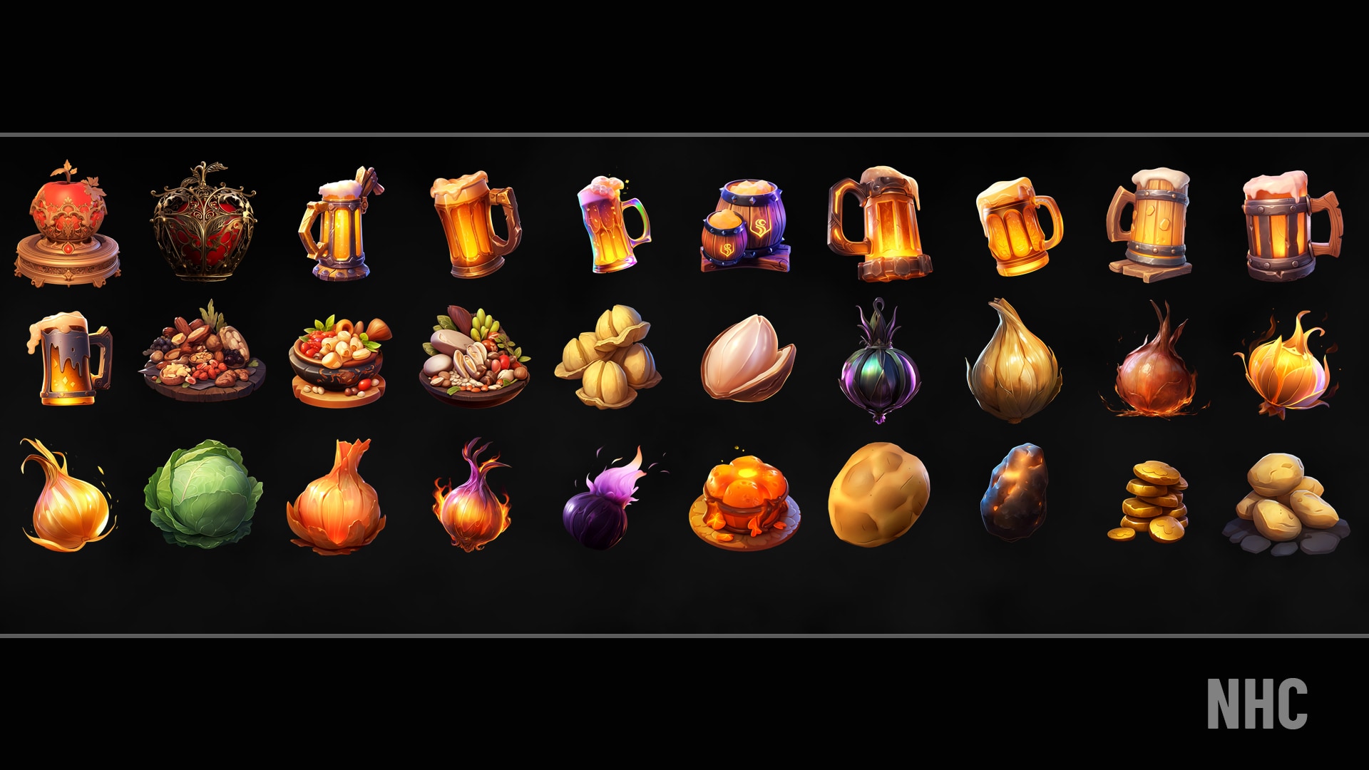 Nhc Fantasy Medieval Food Pack 1:2dアセット Ue マーケットプレイス