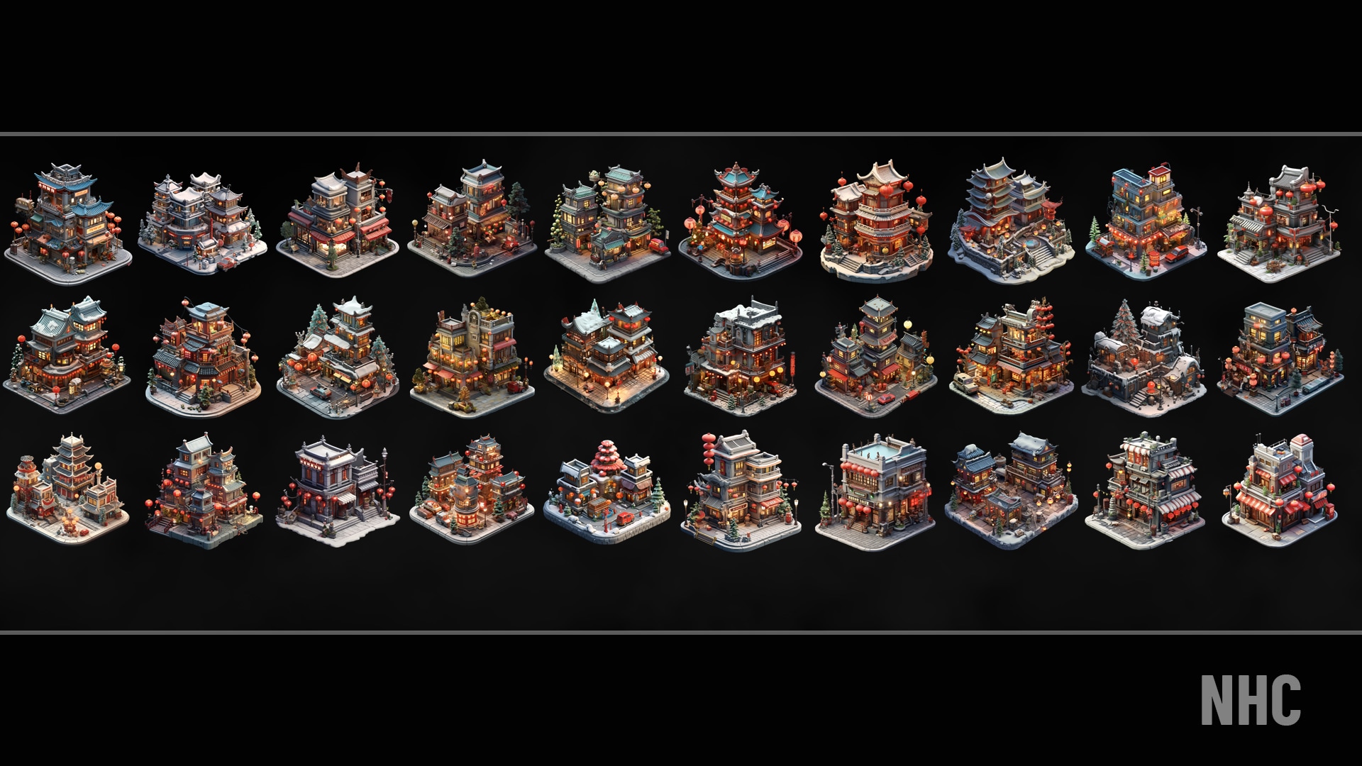 Nhc Winter China Town：2dアセット Ue マーケットプレイス