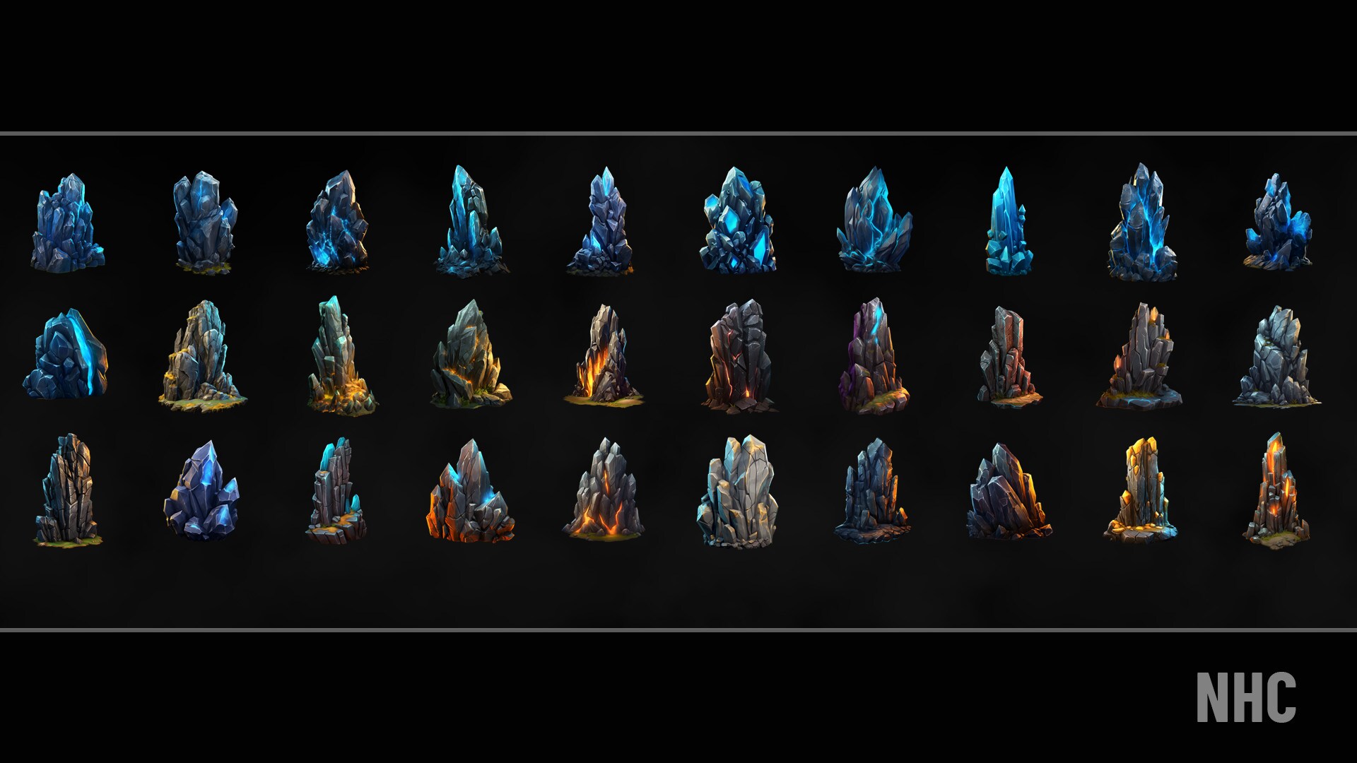 Nhc Stylized Stones Pack：2dアセット Ue マーケットプレイス
