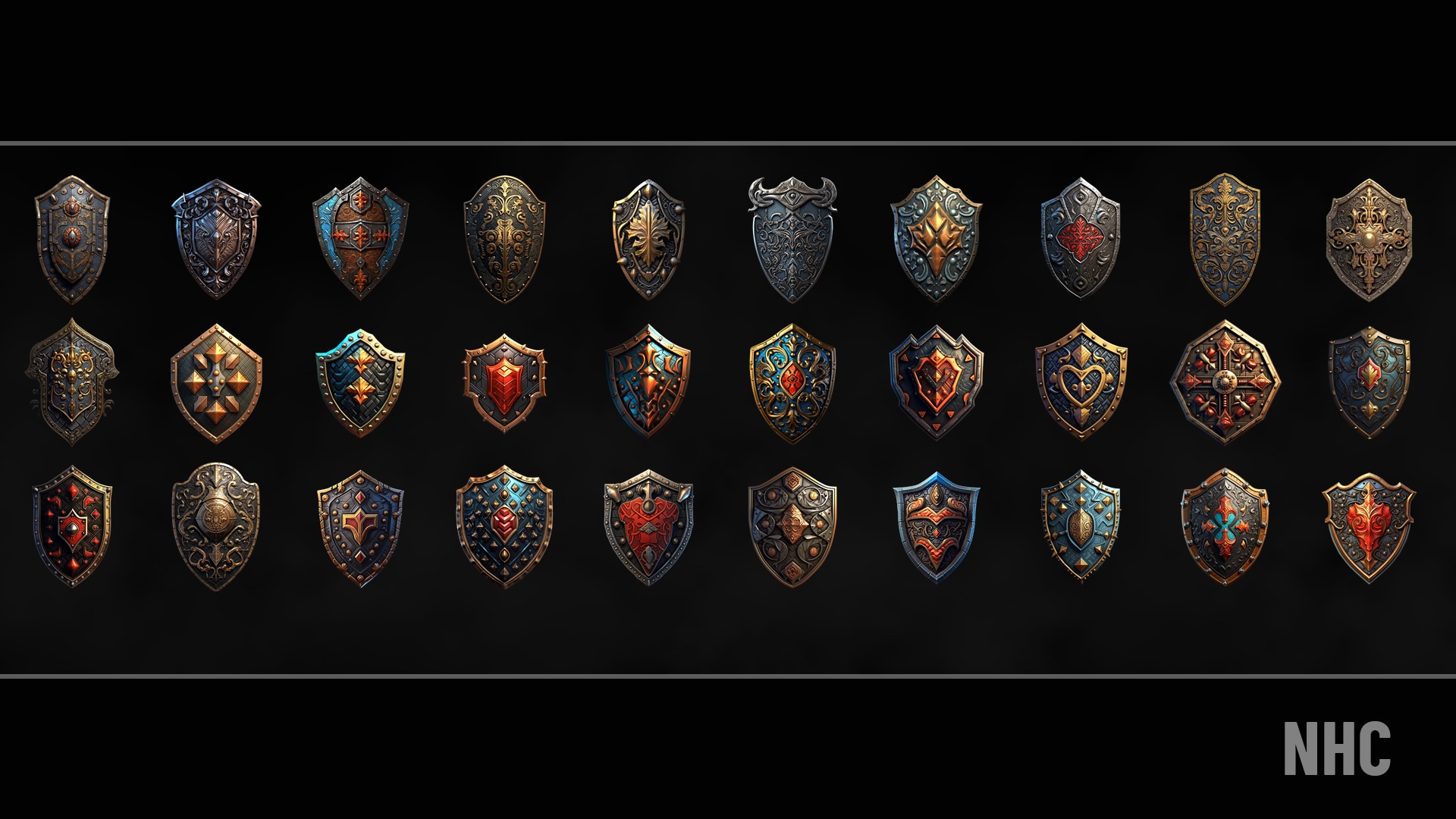 Nhc Medieval Realistic Shields In 2d Assets Ue Marketplace