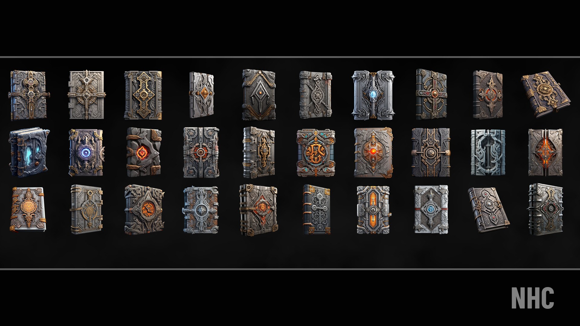 NHC - Stylized Fantasy Rune Book 1 in 2D Assets - UE Marketplace