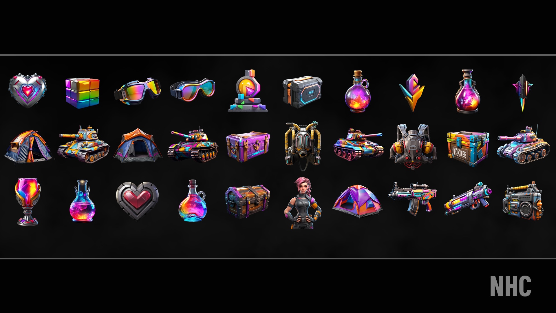 Nhc Bright Gaming Kit In 2d Assets Ue Marketplace