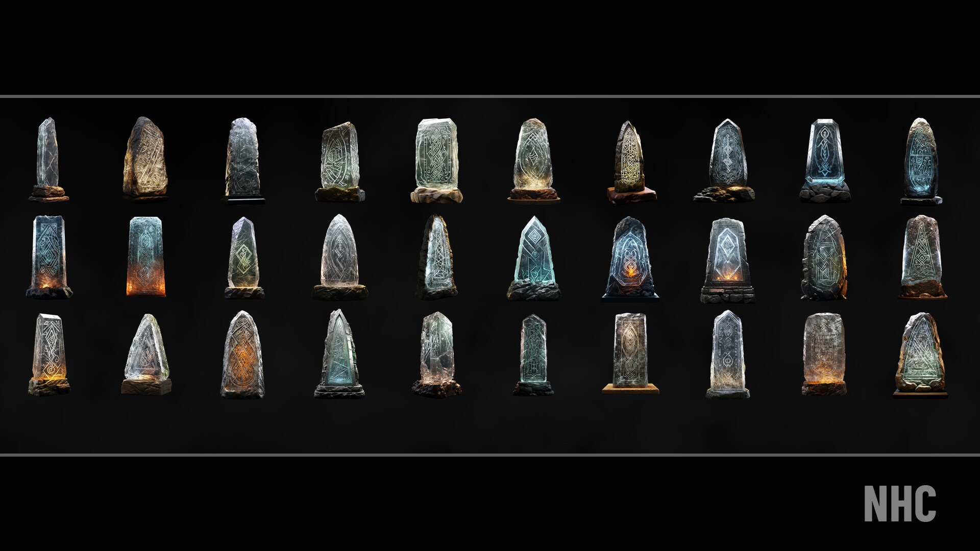 Nhc Rune Stone In 2d Assets Ue Marketplace
