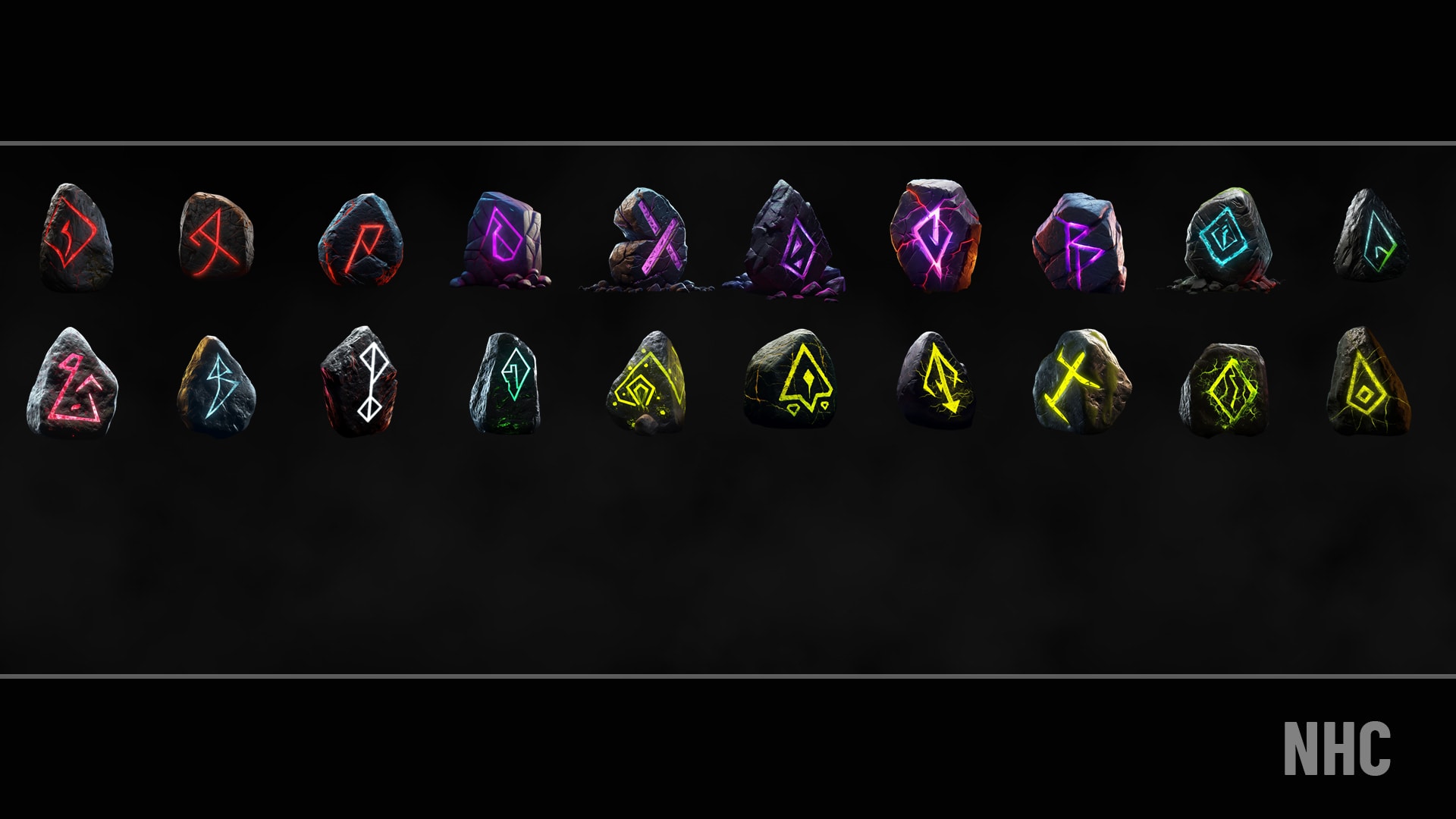 NHC - Rune Rock Pictures Pack 1 in 2D Assets - UE Marketplace