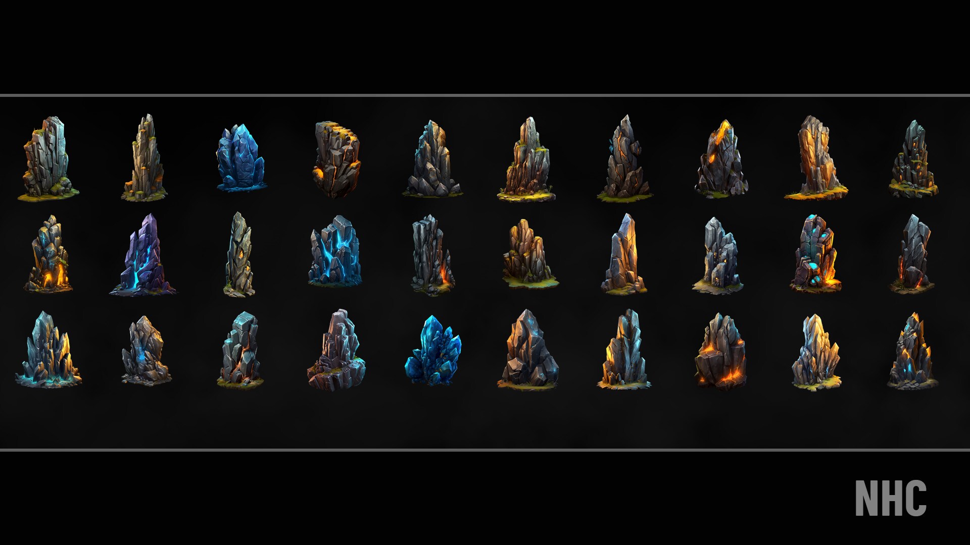 Nhc Stylized Stones Pack：2dアセット Ue マーケットプレイス
