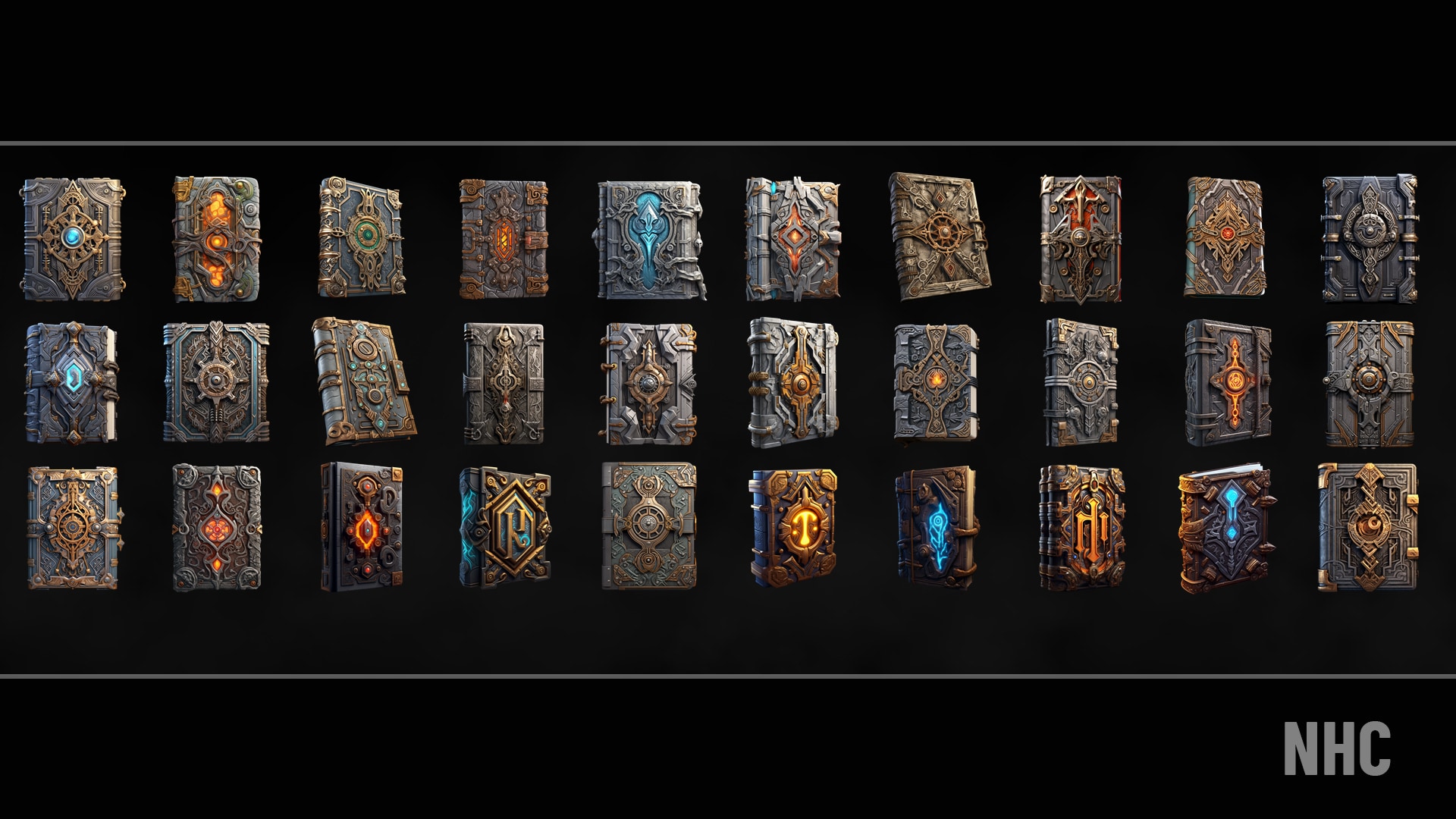 Nhc Stylized Fantasy Rune Book 1 In 2d Assets Ue Marketplace