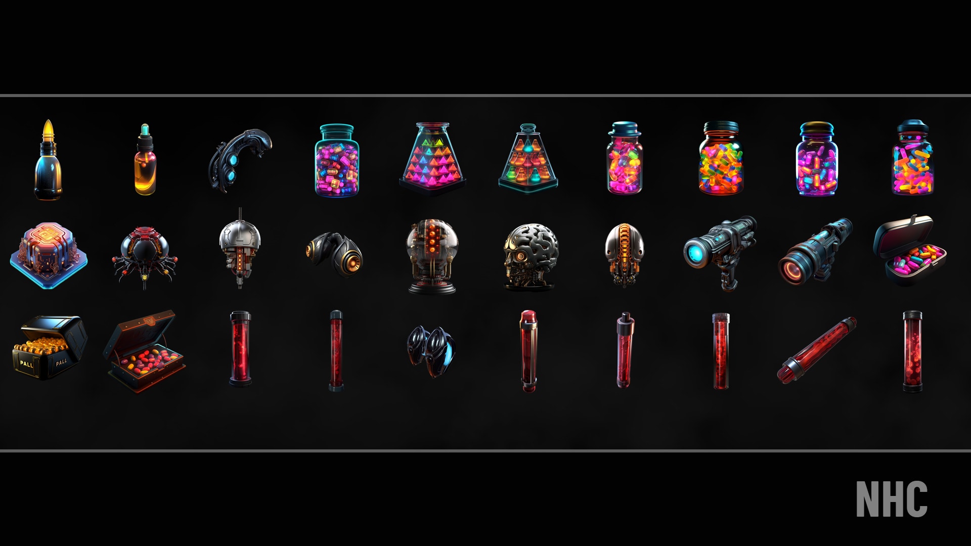 Nhc Sci Fi Medical Icons Pack 2 In 2d Assets Ue Marketplace